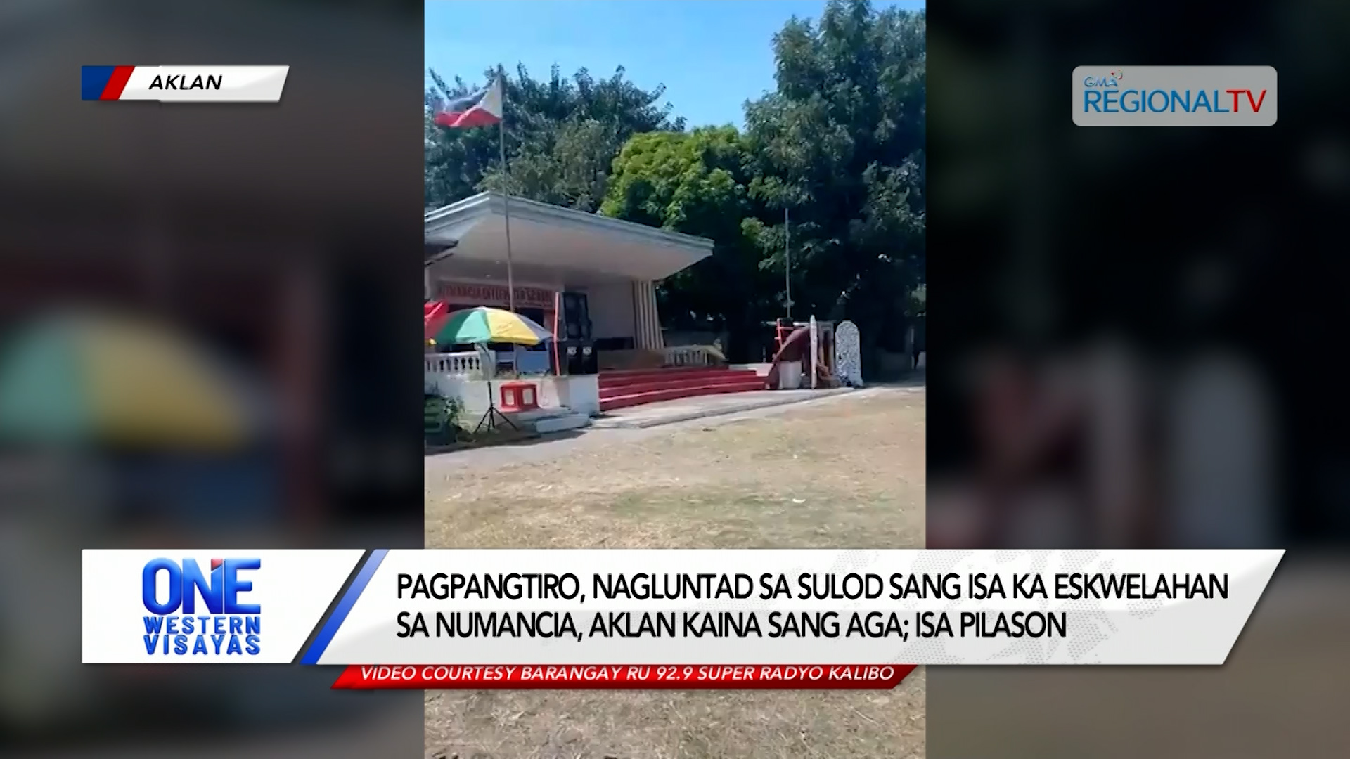 Pagpangtiro, nagluntad sa sulod sang isa ka eskwelahan sa Numancia, Aklan