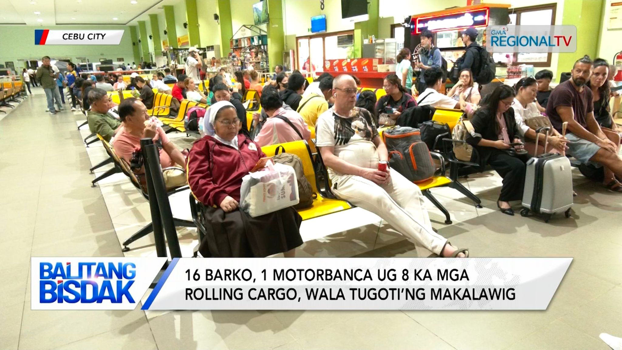 30 ka pasahero padong sa Ormoc ug Surigao, na-stranded
