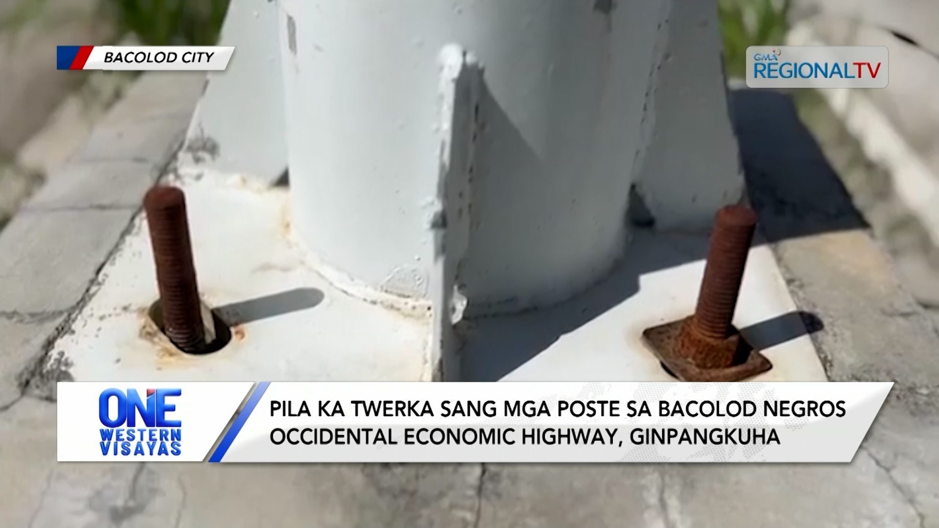 Pila ka twerka sang mga poste sa Economic Highway sa Bacolod City ...