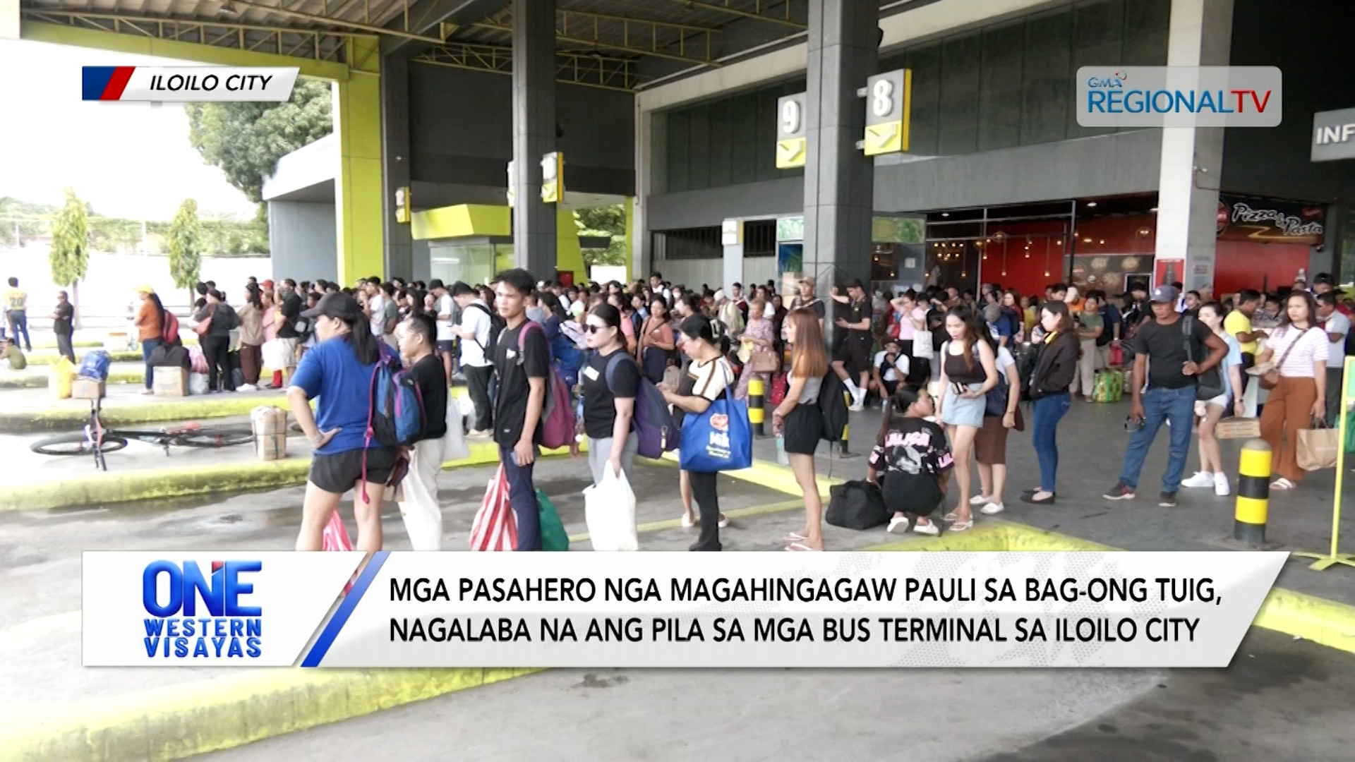 Mga pasahero nga magahingagaw pauli sa bag-ong tuig, dagsa sa bus terminals