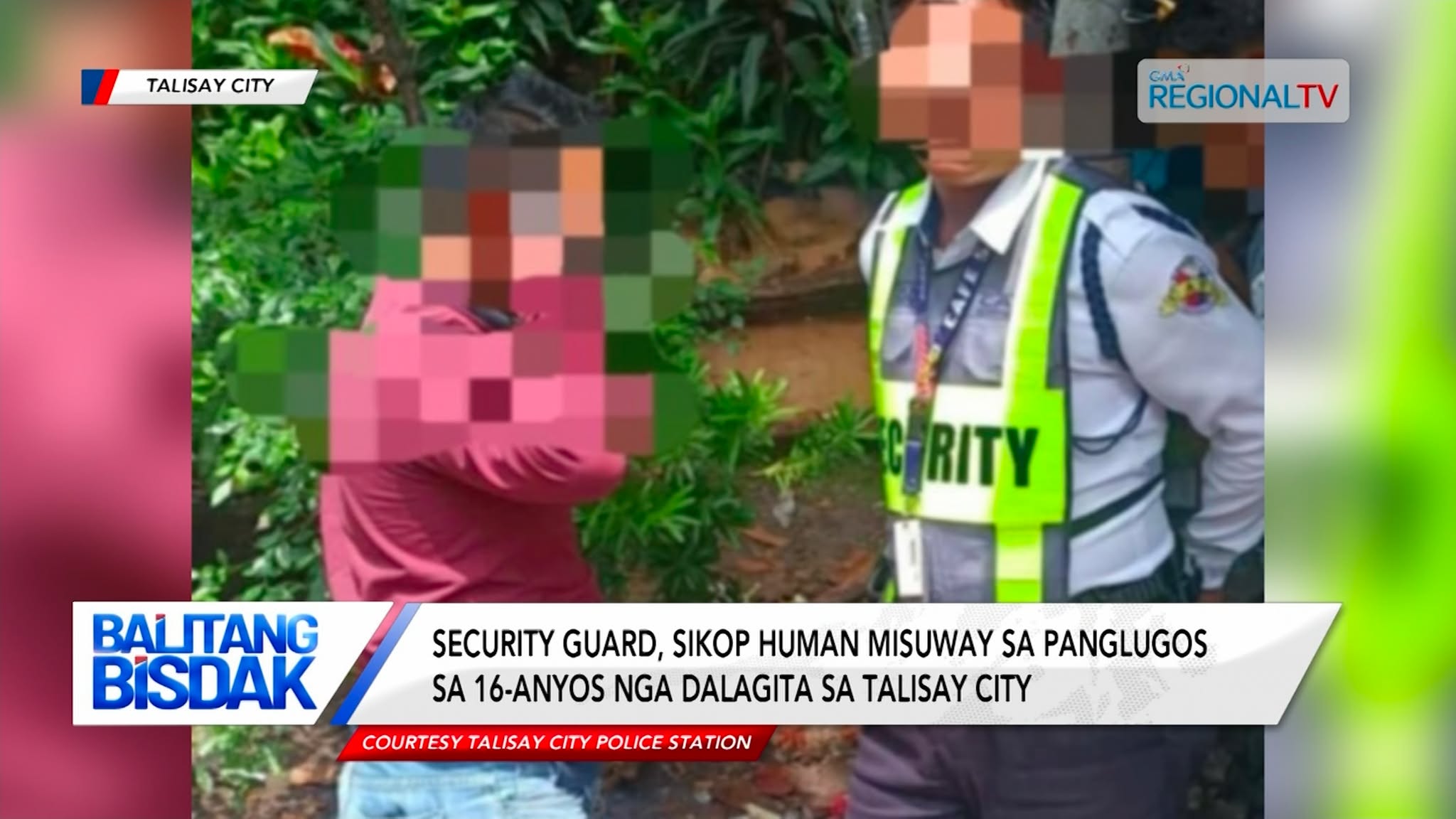 Sekyu, sikop human misuway sa panglugos sa 16-anyos nga dalagita