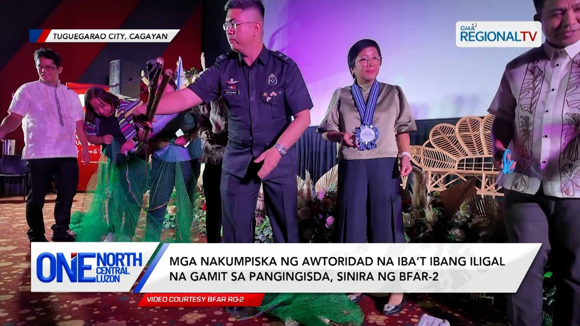 Mga nakumpiska na iligal na gamit sa pangingisda, sinira ng BFAR-2 | One North Central Luzon