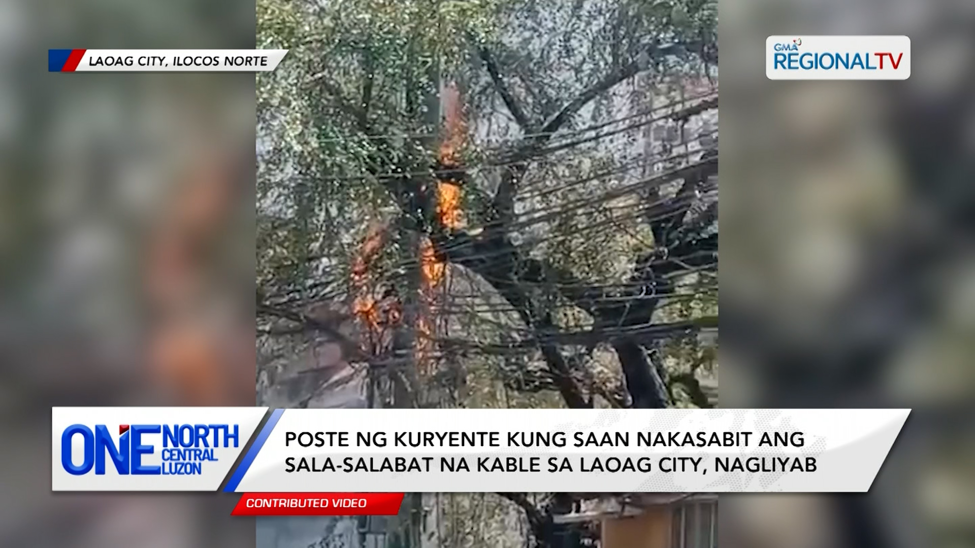 Poste ng kuryente kung saan nakasabit ang sala-salabat na kable ...