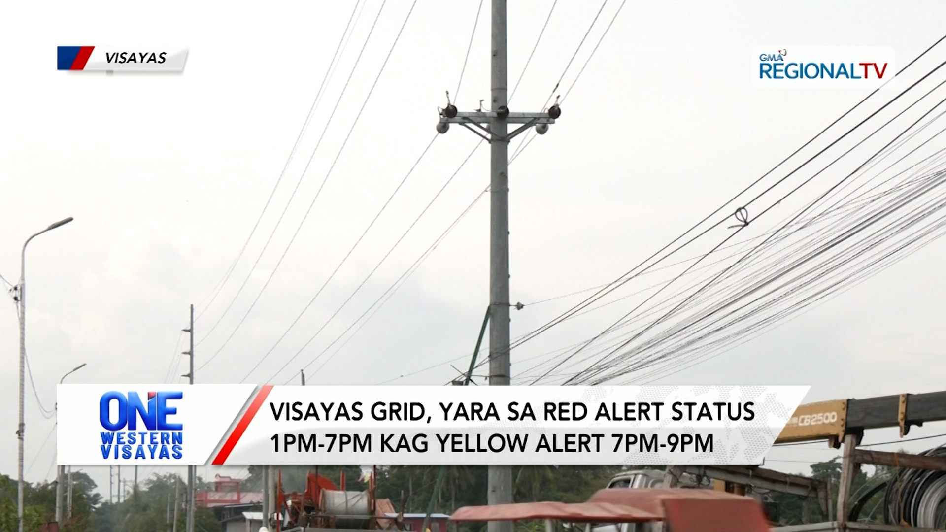 Visayas grid, yara sa red alert status 1pm-7pm kag yellow alert 7pm-9pm ...