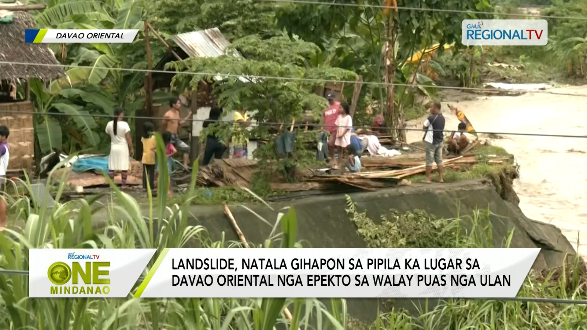 Landslide, natala gihapon sa pipila ka lugar sa Davao Oriental