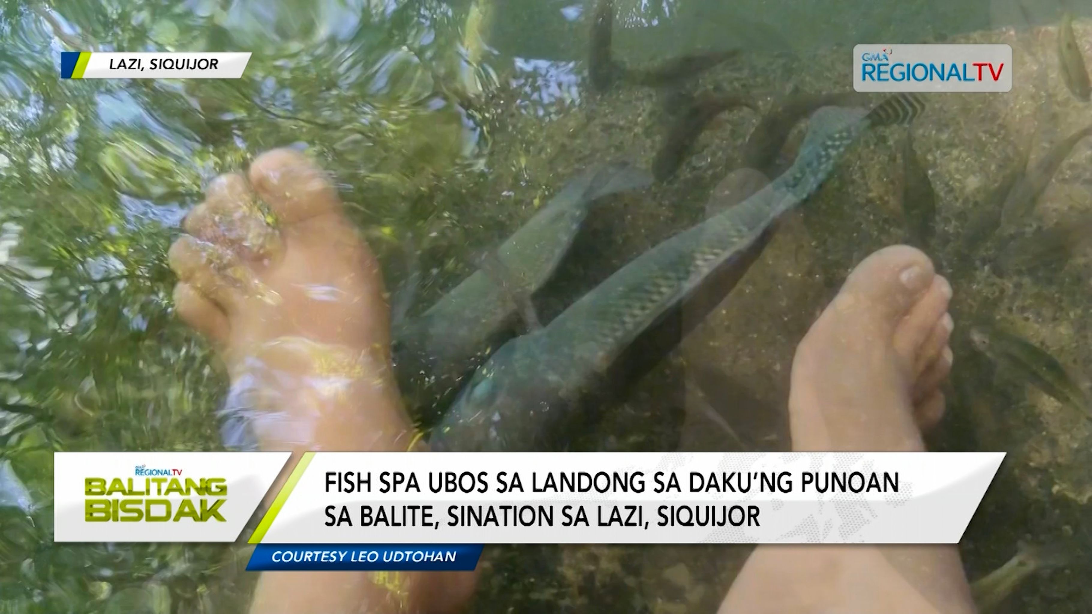 Pinalahi nga fish spa sa Siquijor, swak ning ting-init