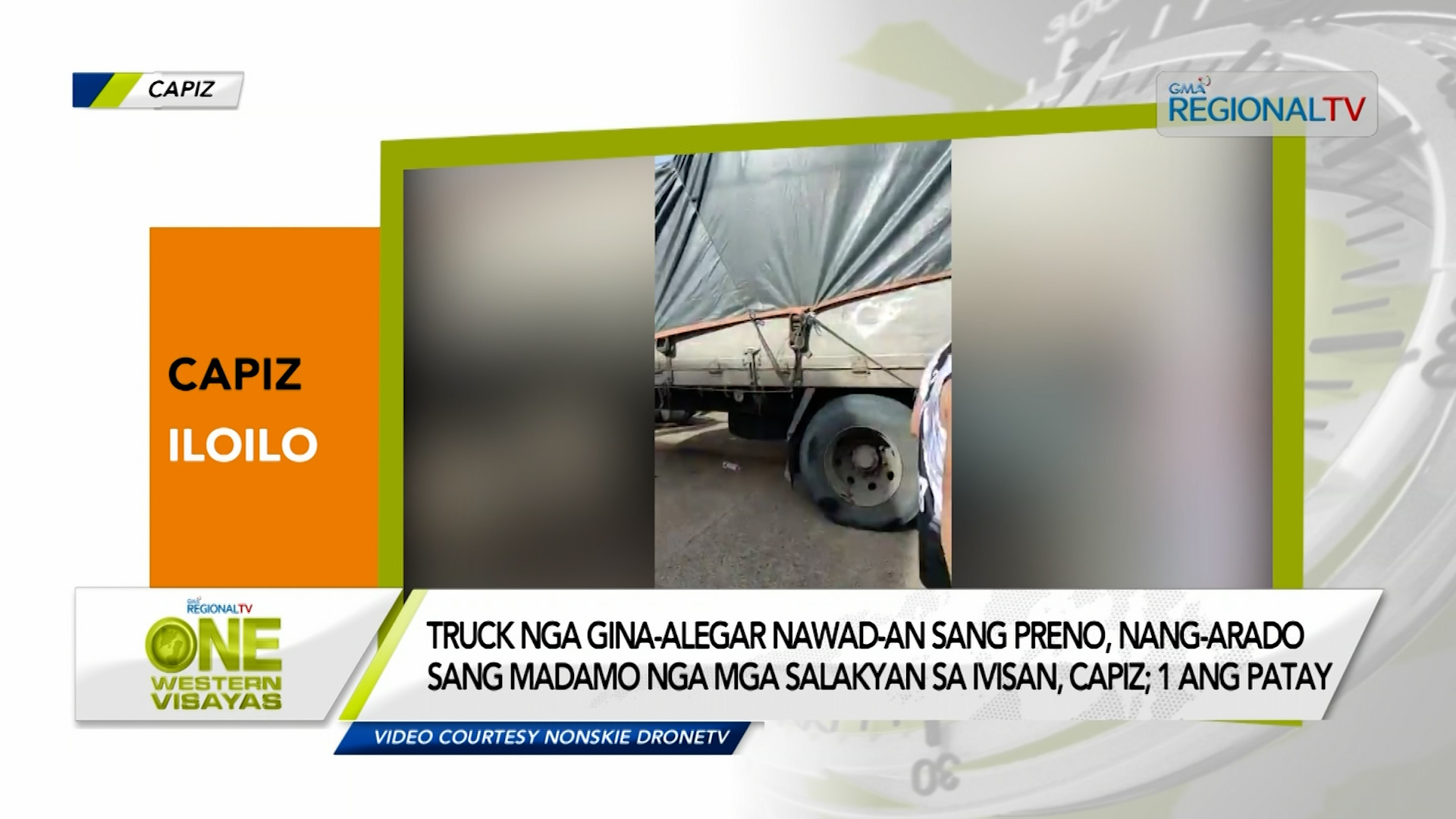Truck, nagpang-arado sang mga salakyan sa Ivisan, Capiz; isa patay