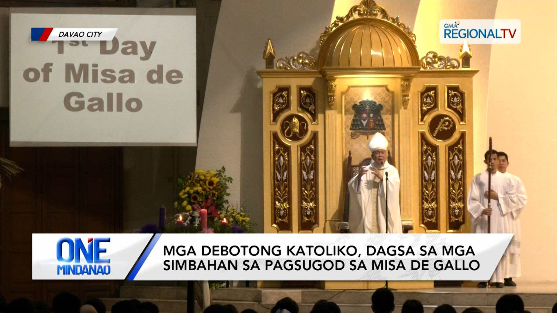 Mga Debotong Katoliko, dagsa sa mga simbahan sa pagsugod sa Misa de Gallo Mga Debotong Katoliko, dagsa sa mga simbahan sa pagsugod sa Misa de Gallo