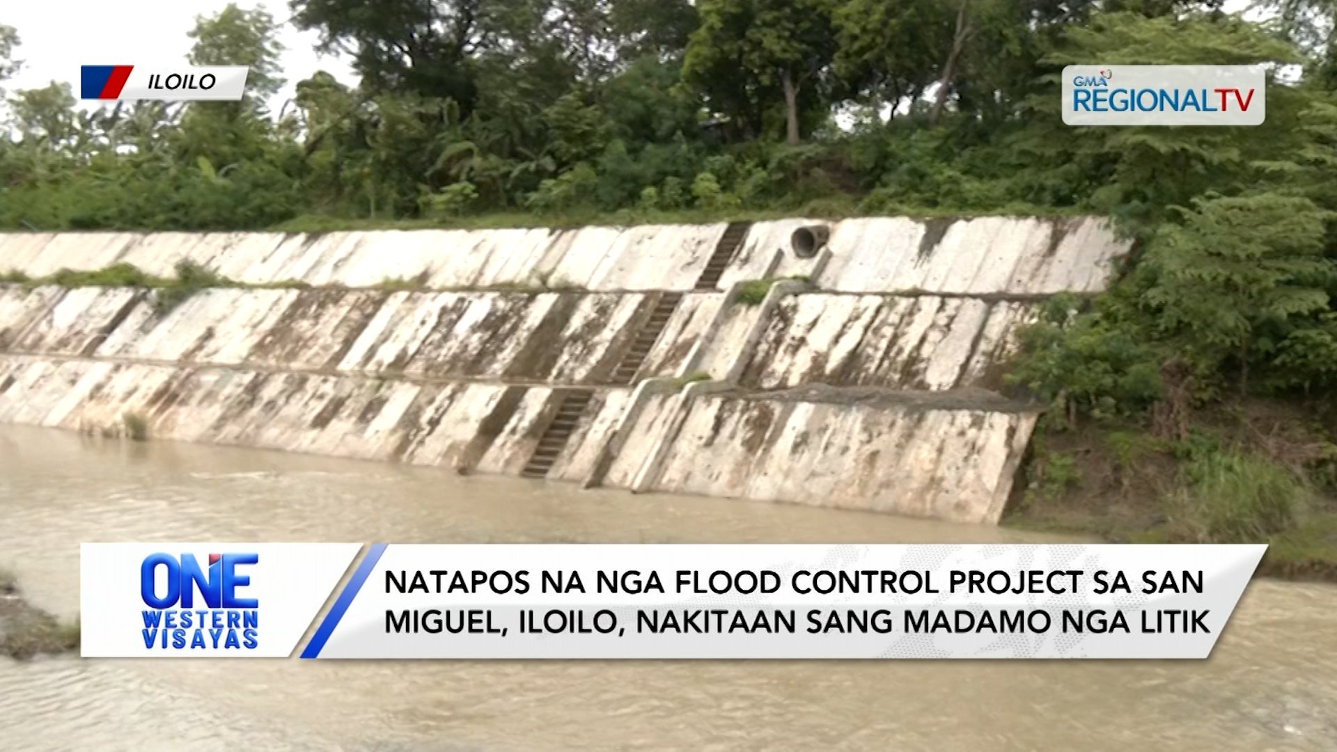 Flood control project sa San Miguel, Iloilo, nakitaan sang mga litik | One Western Visayas