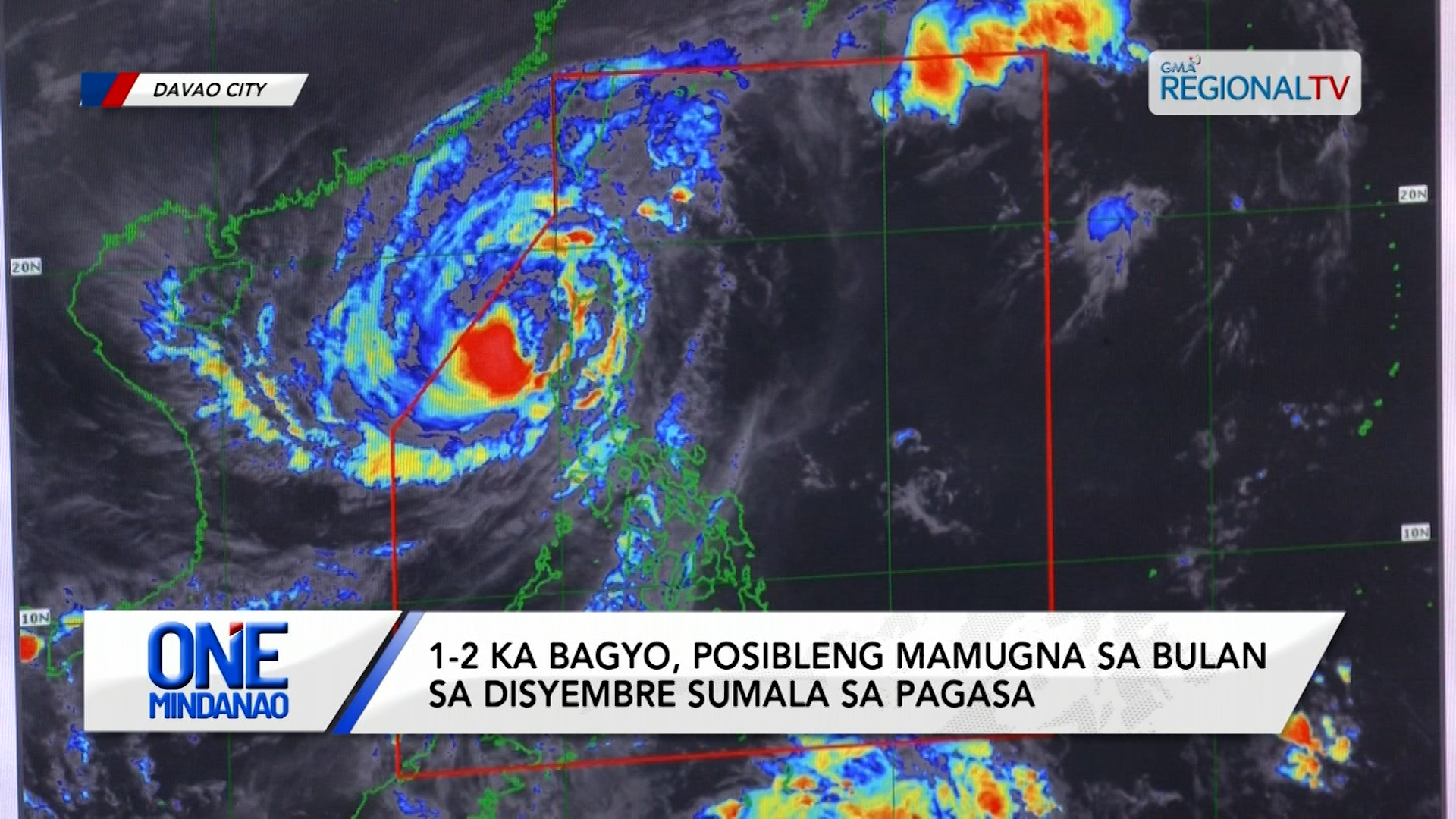 1-2 ka bagyo, posibleng mamugna sa bulan sa Disyembre | One Mindanao