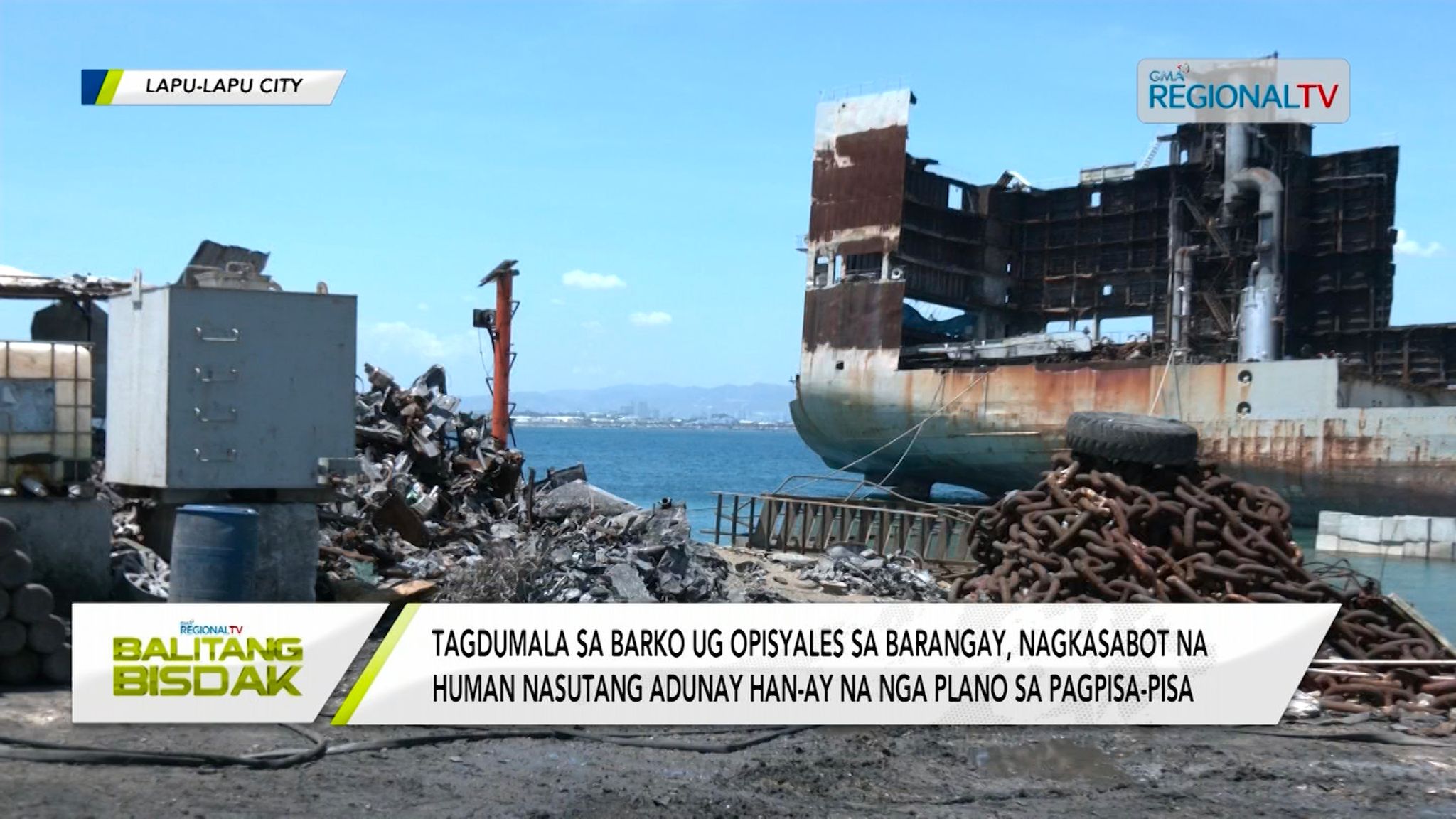 Ship breaking operations sa Brgy. Punta Engaño, hayan matiwas na