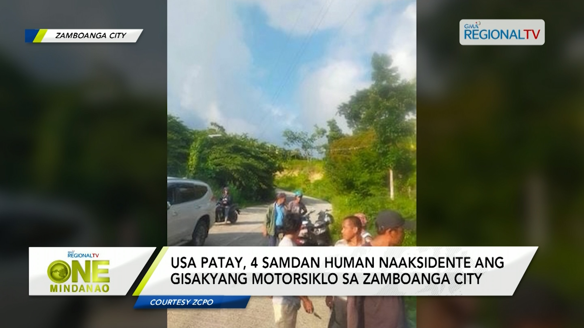 Usa patay, 4 samdan human naaksidente ang gisakyang motorsiklo Usa patay, 4 samdan human naaksidente ang gisakyang motorsiklo