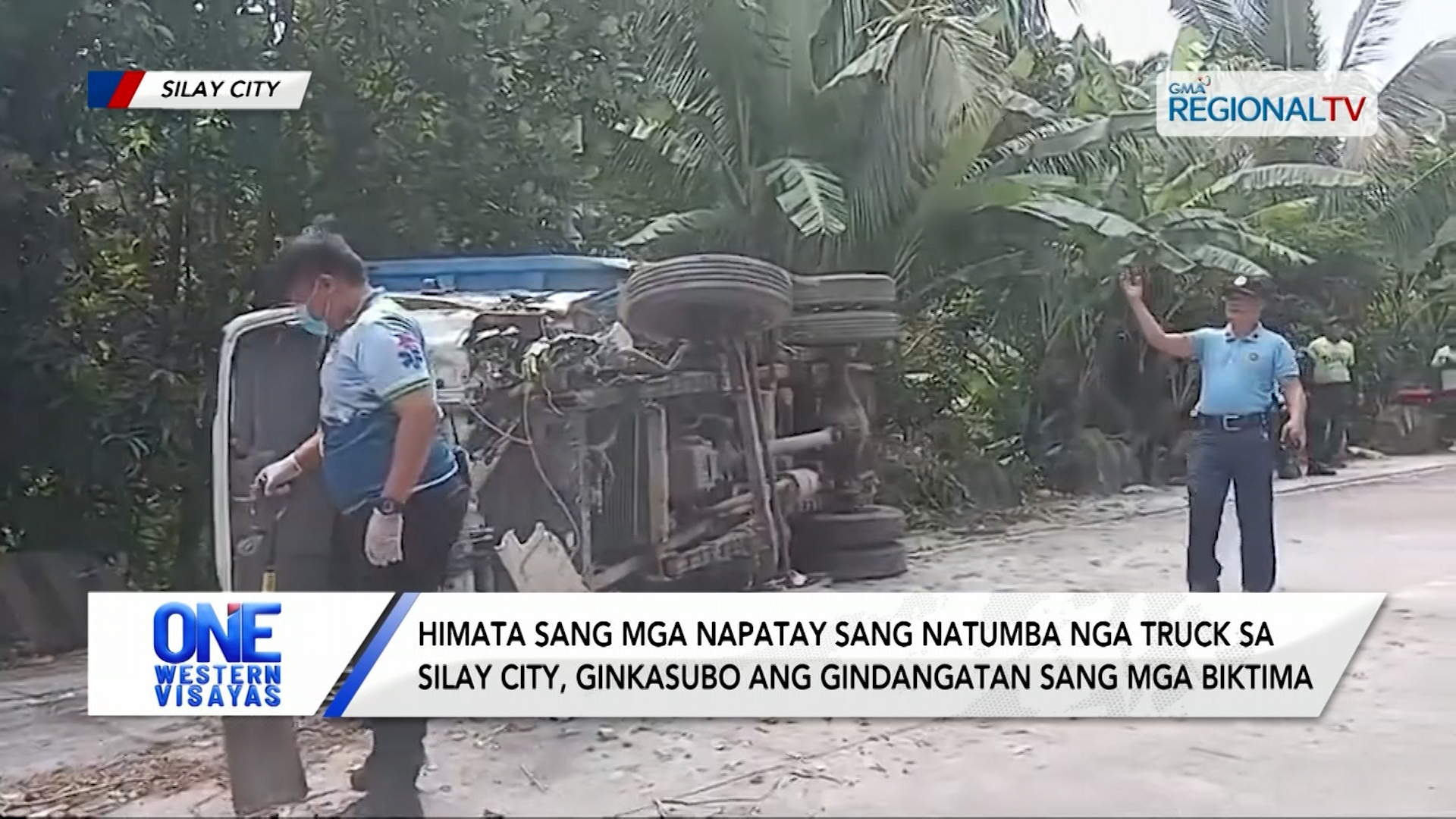Himata sang mga napatay sa natumba nga truck sa Silay City ginkasubo ...