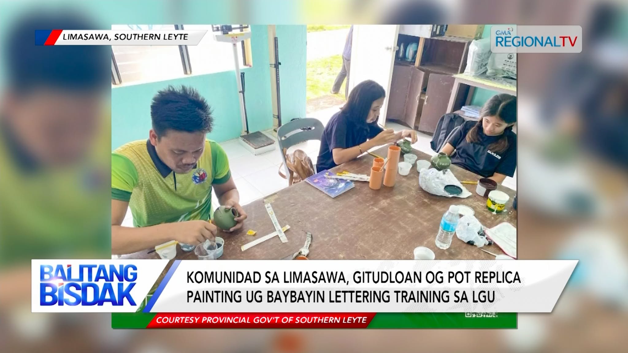 Pot replica painting ug Baybayin lettering training, gipalambo sa Limasawa LGU | Balitang Bisdak