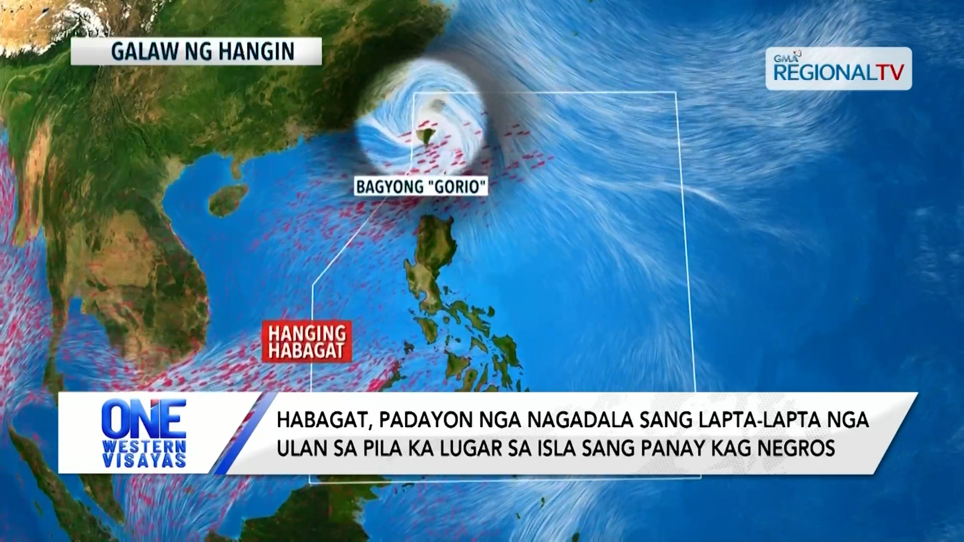 Bagyo Gorio, nagaapekto sa pila ka lugar sa Luzon | One Western Visayas