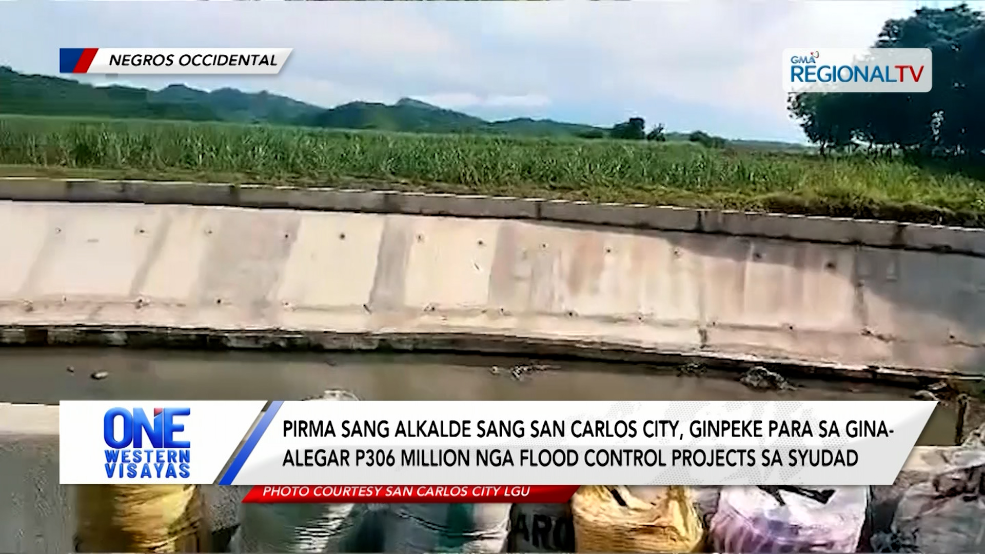 Pirma sang alkalde sang San Carlos City ginpeke para sa flood control ...
