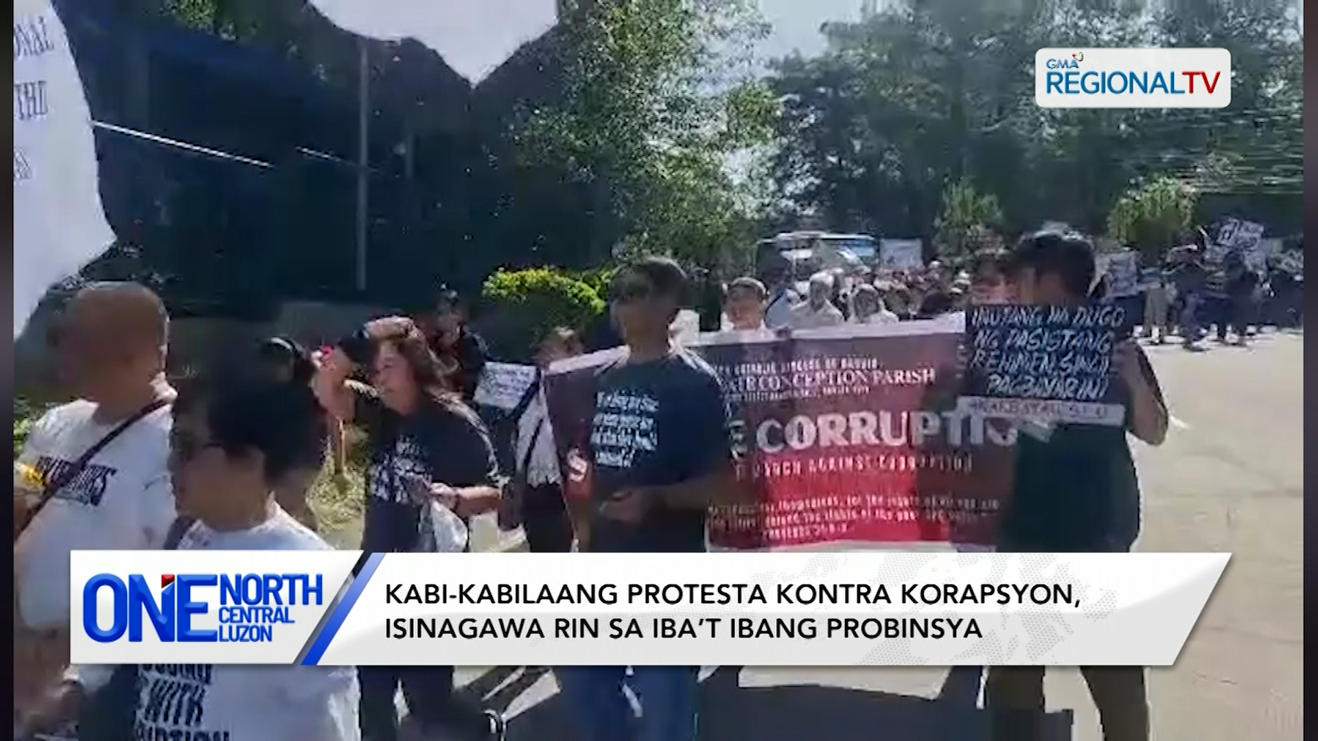 Kabi-kabilaang protesta kontra korapsyon, isinagawa rin sa ilang ...