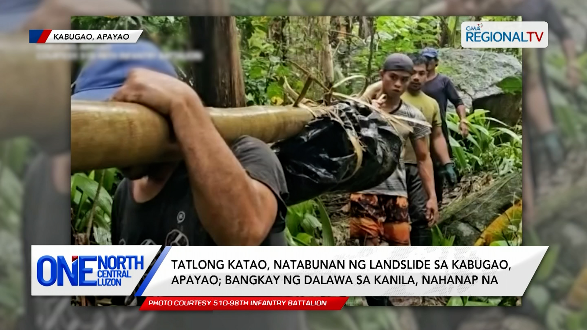 Tatlong katao, natabunan ng landslide sa Kabugao, Apayao | One North ...