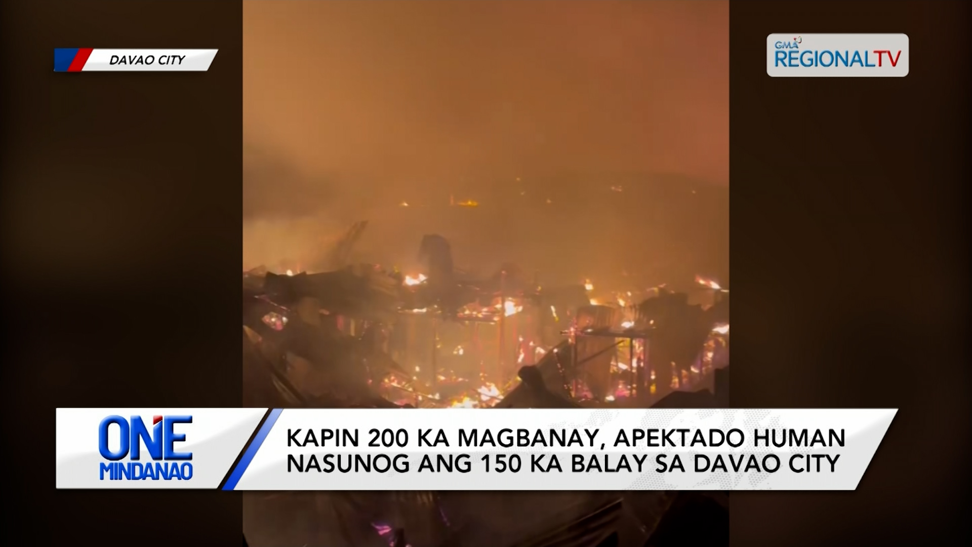 200 ka magbanay, apektado human nasunog ang 150 ka balay I One Mindanao