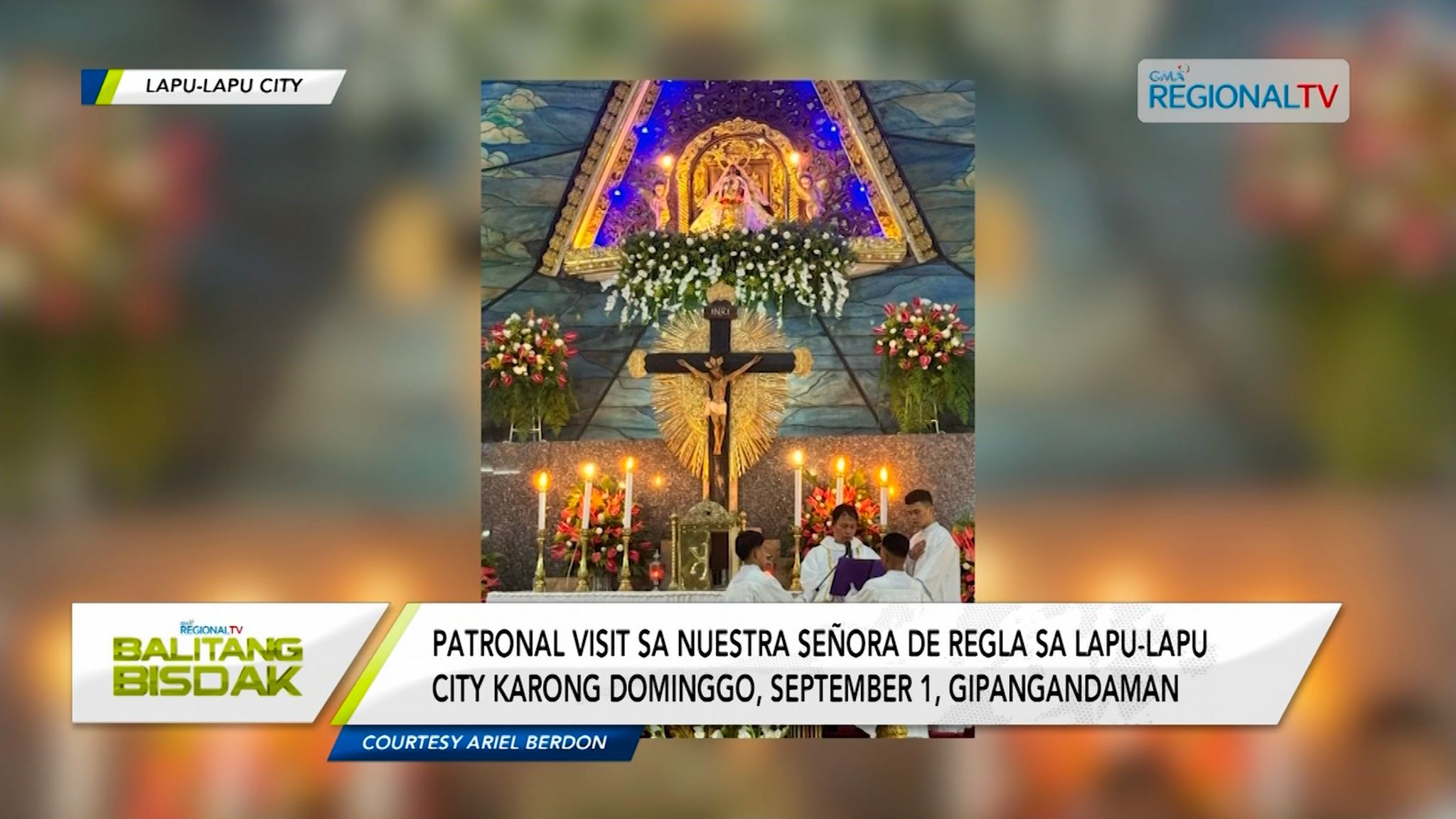 Imahen sa Birhen sa Regla, mosugod na pagsuroy Setyembre 1