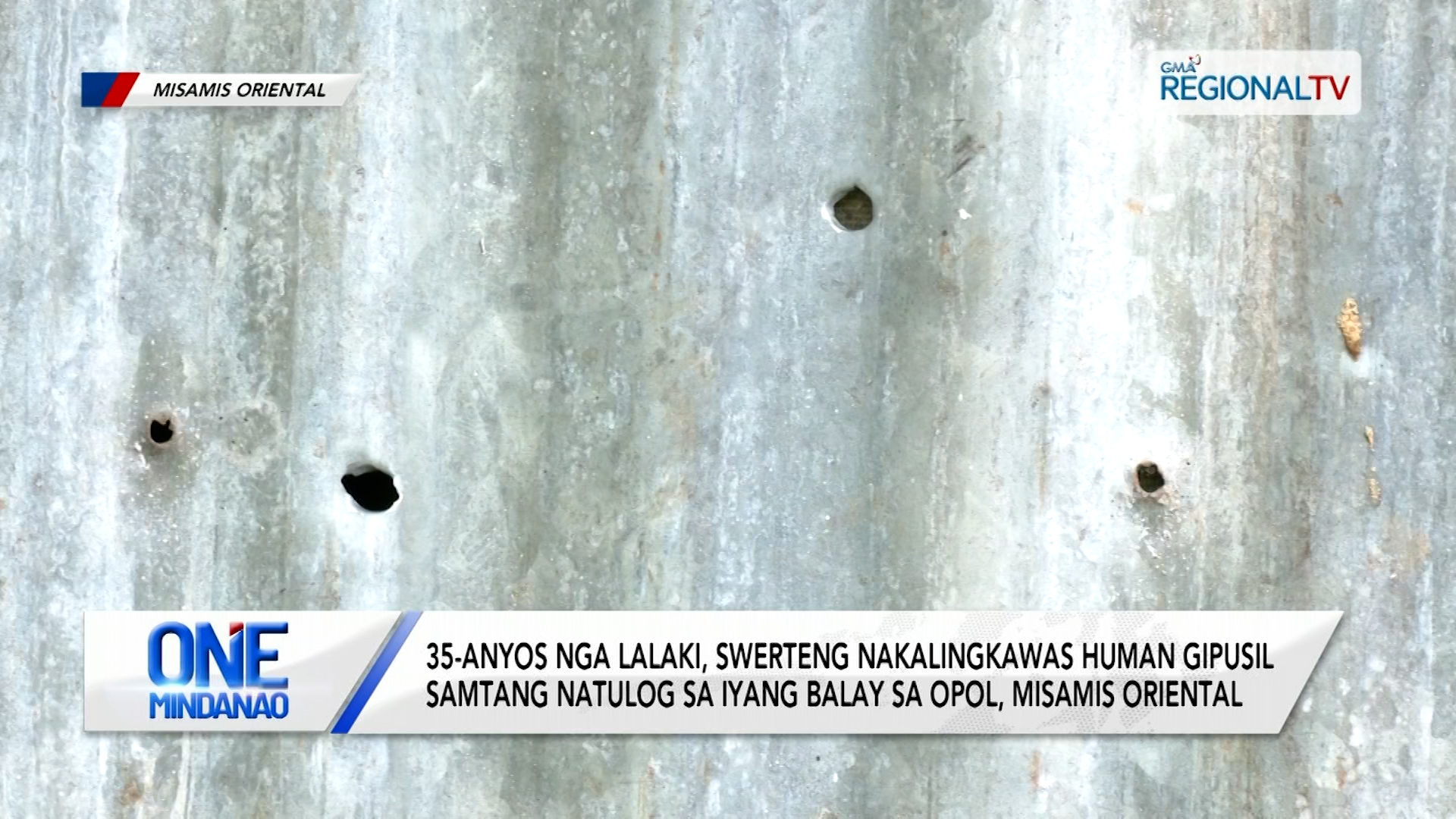 35-anyos nga lalaki, swerteng nakalingkawas human gipusil samtang natulog