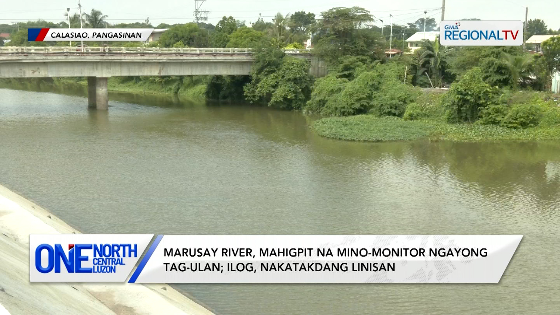 Marusay River, nakatakdang linisan dahil sa mga nakabarang waterlily