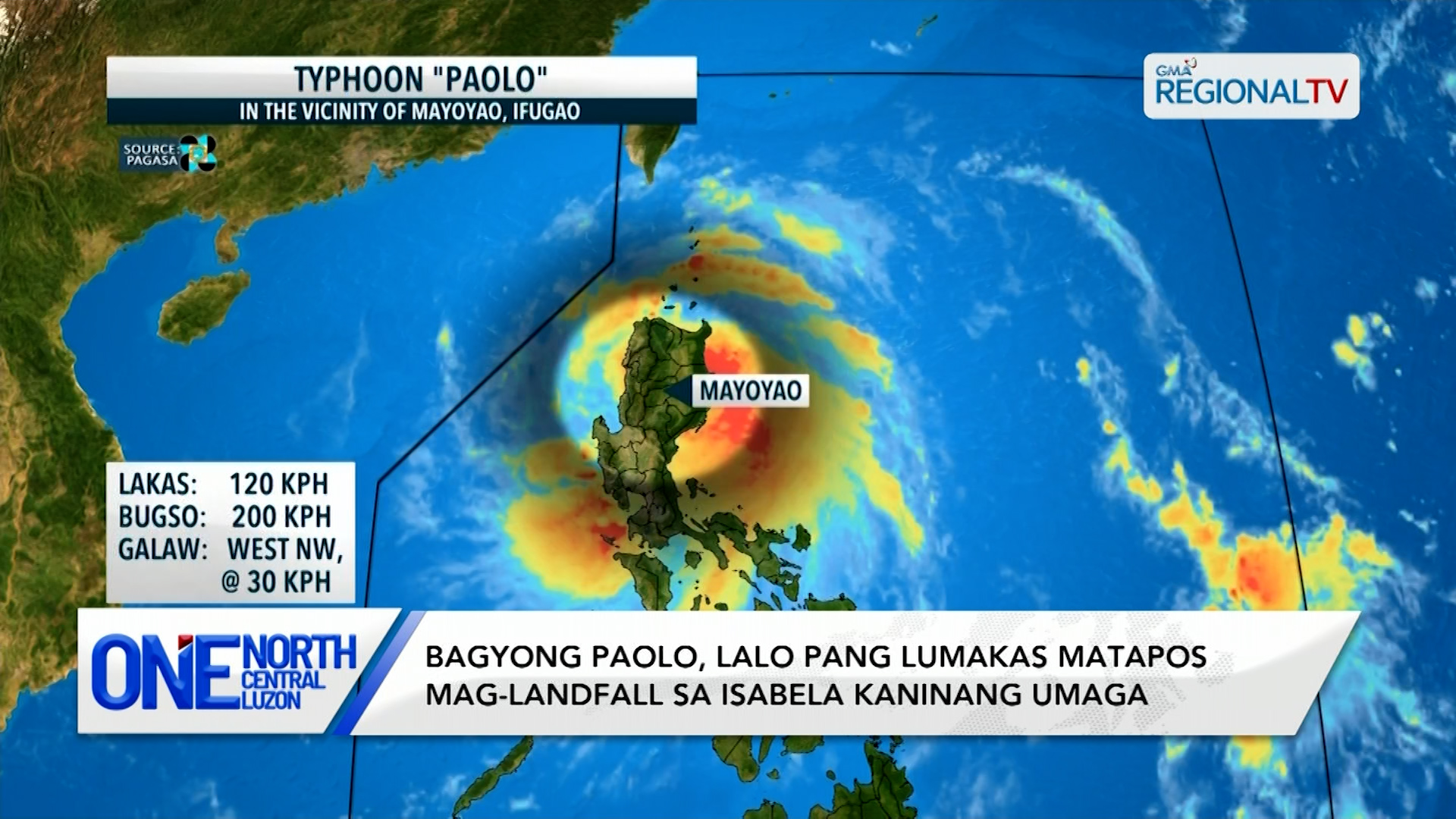Bagyong Paolo, patuloy na nagdadala ng mga pag-ulan sa ilang lugar | One North Central Luzon