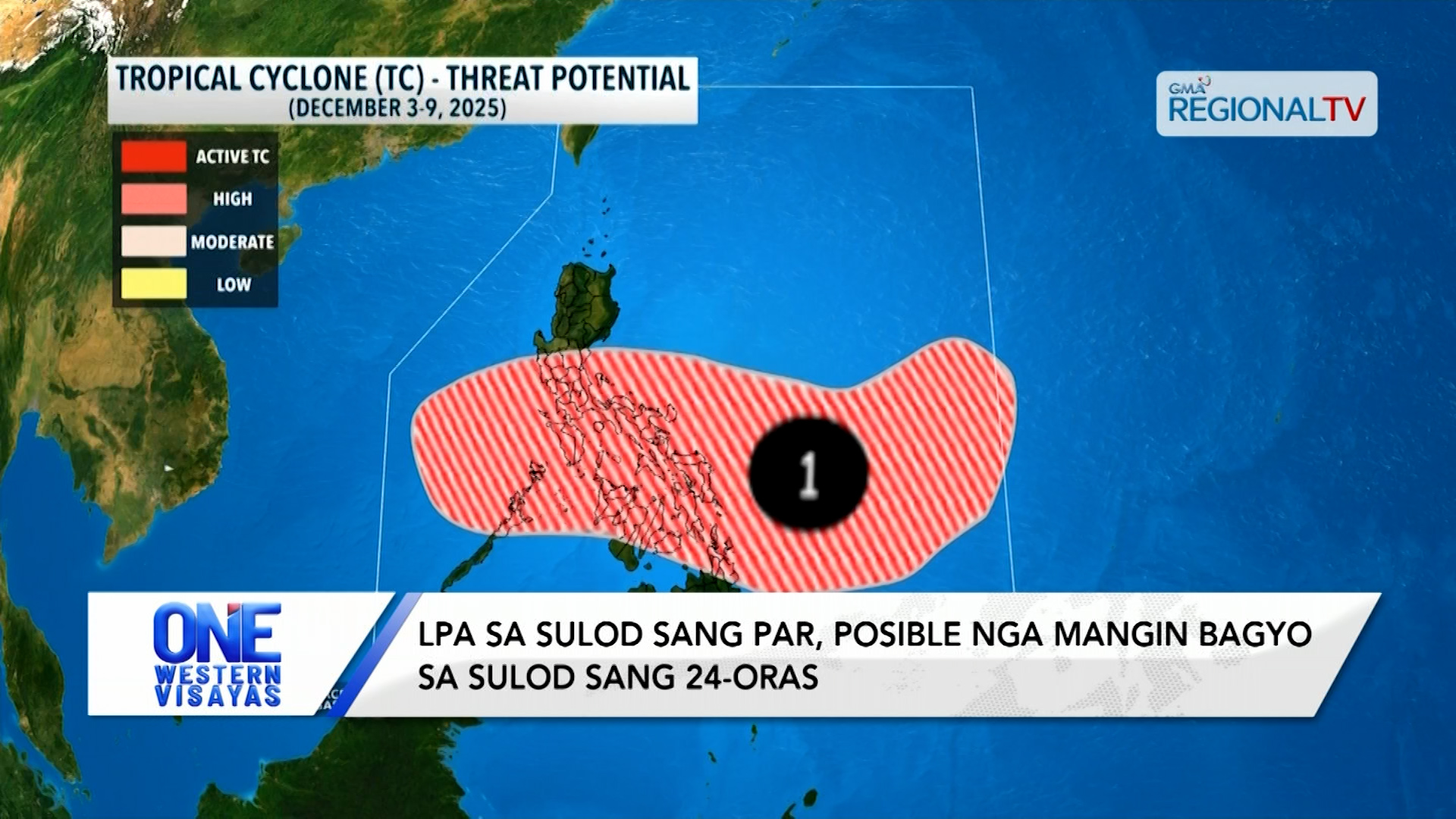 LPA sa sulod sang PAR, posible nga mangin bagyo sa sulod sang 24-oras ...
