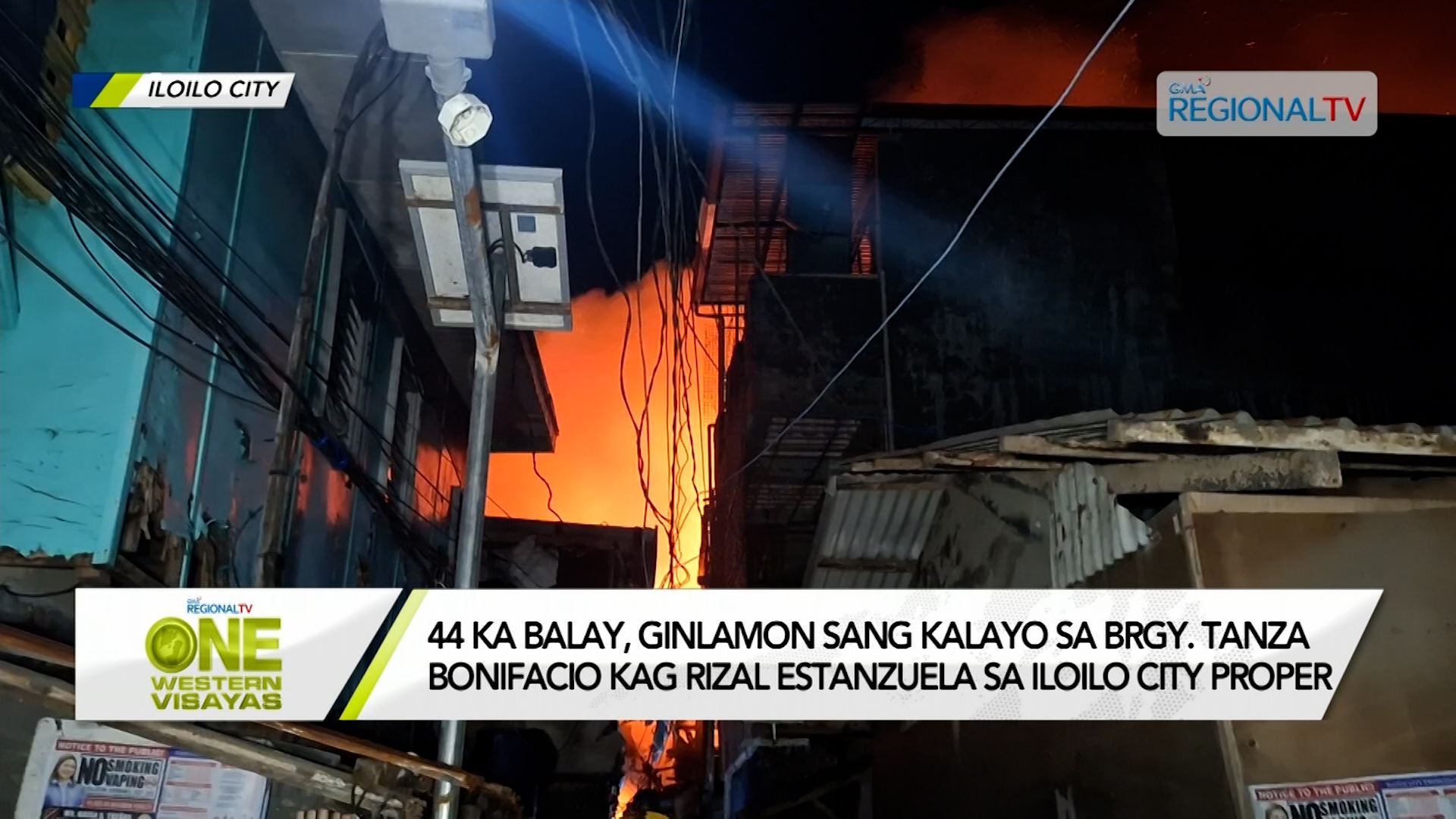 44 ka balay, gin-ubos lamon sang kalayo sa Iloilo City Proper