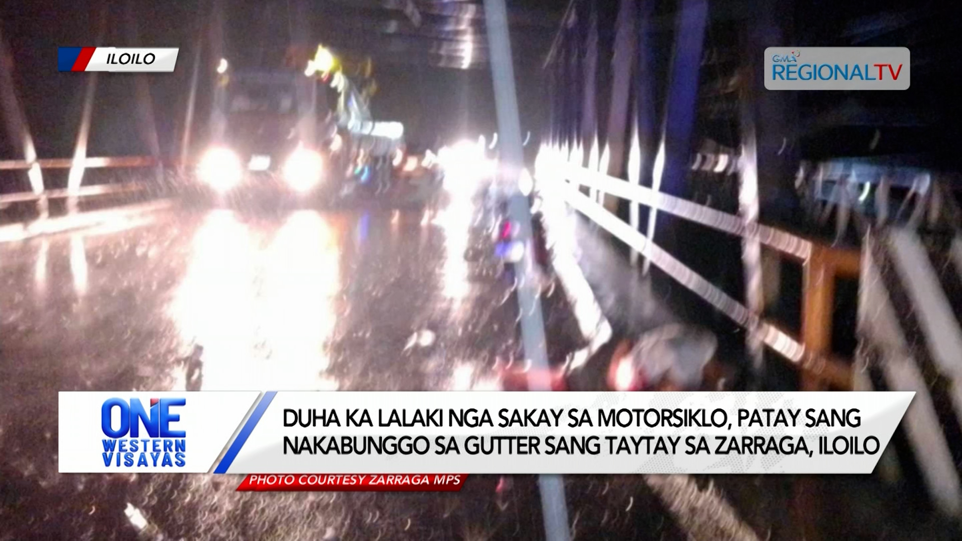 Duha ka lalaki nga sakay sa motor, patay sang nakabunggo sa taytay sa Zarraga