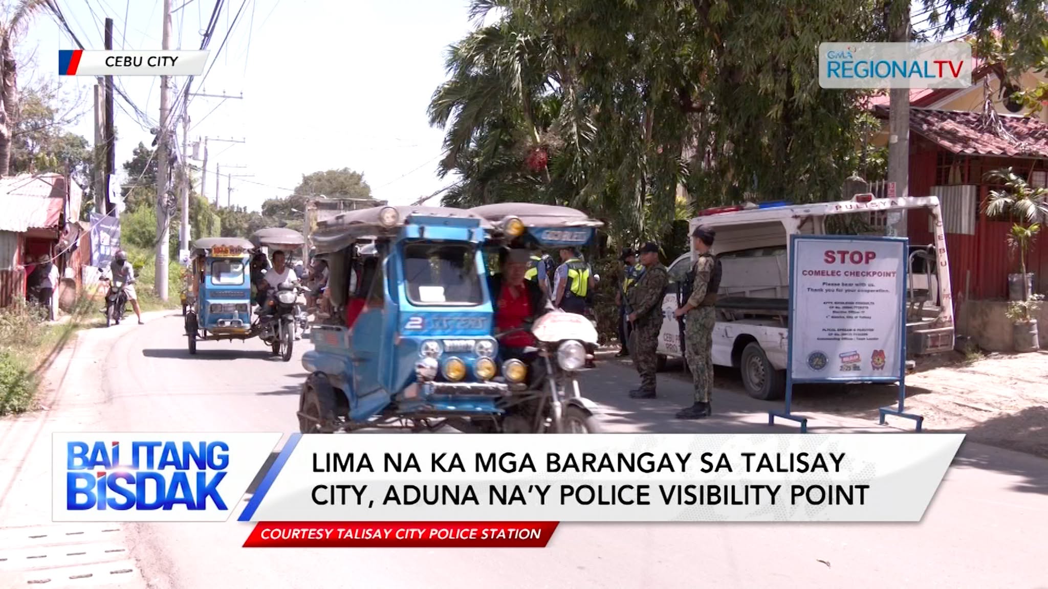 Lima ka barangay sa Talisay City, aduna na’y police visibility point