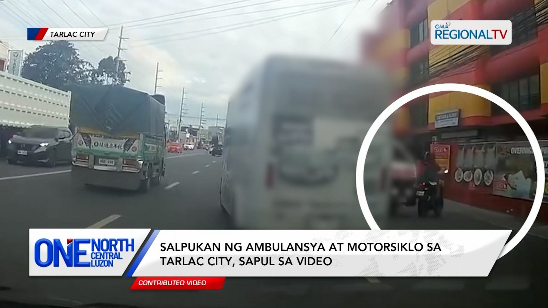Salpukan ng ambulansya at motorsiklo sa Tarlac City, sapul sa video ...