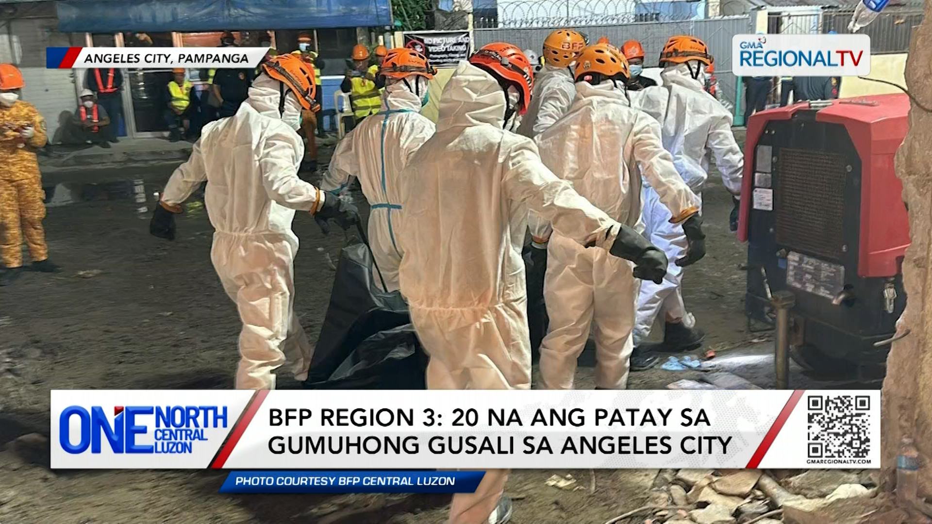 BFP Region 3 - 20 na ang patay sa gumuhong gusali sa Angeles City | One ...