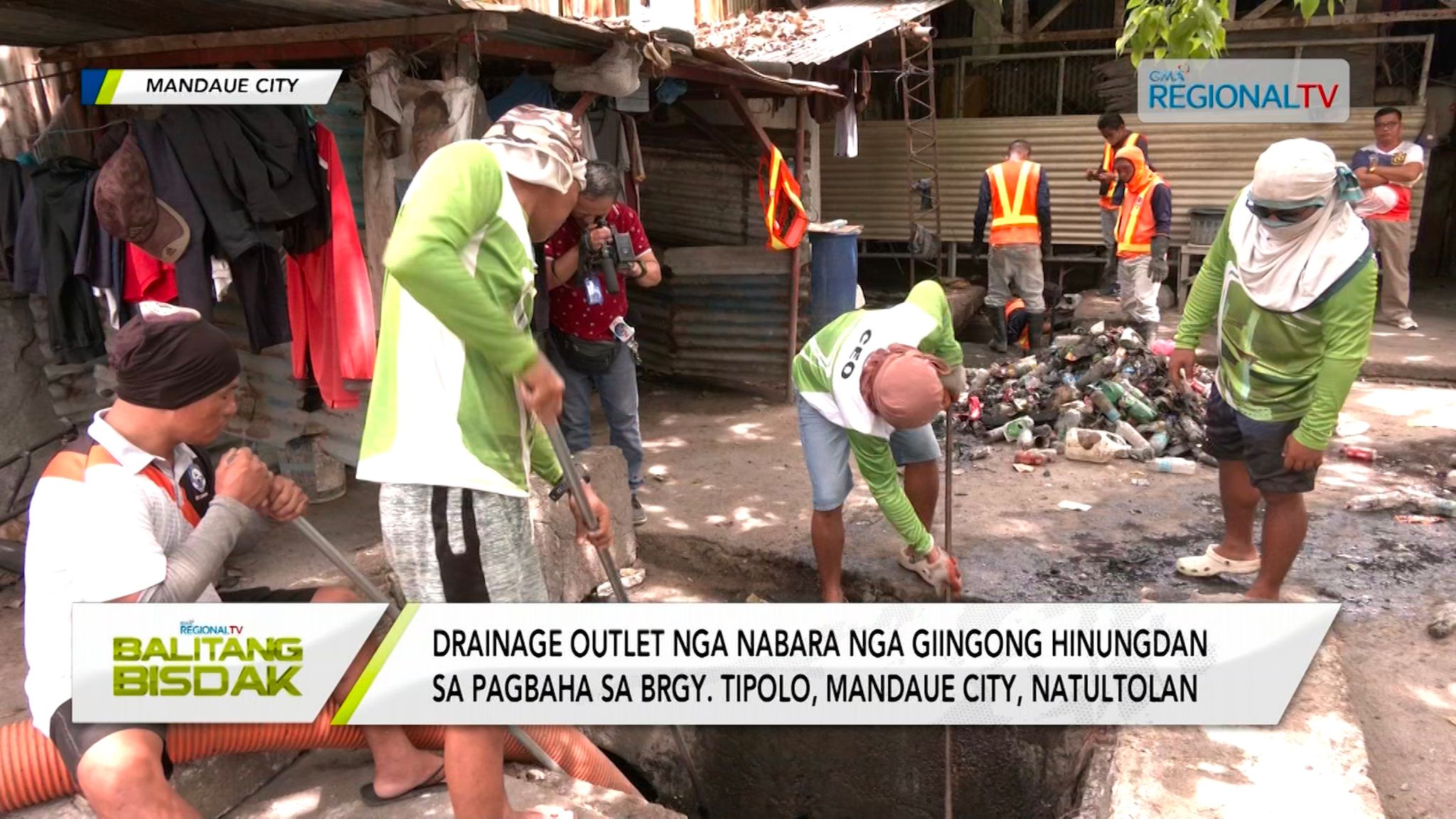 Nabarang drainage outlet sa Brgy. Tipolo, Mandaue City, gilimpyohan