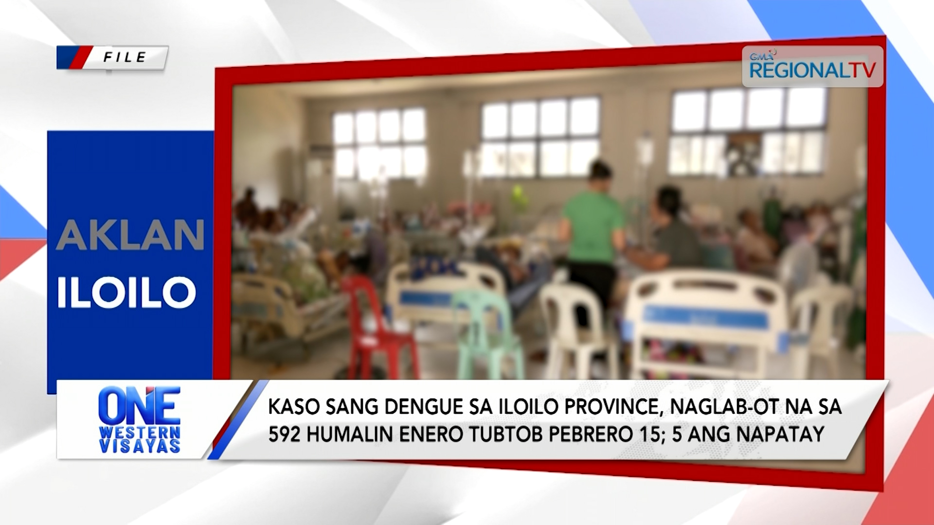 Dengue cases sa Iloilo Province, naglab-ot na sa 592 halin Enero tubtob Peb. 15