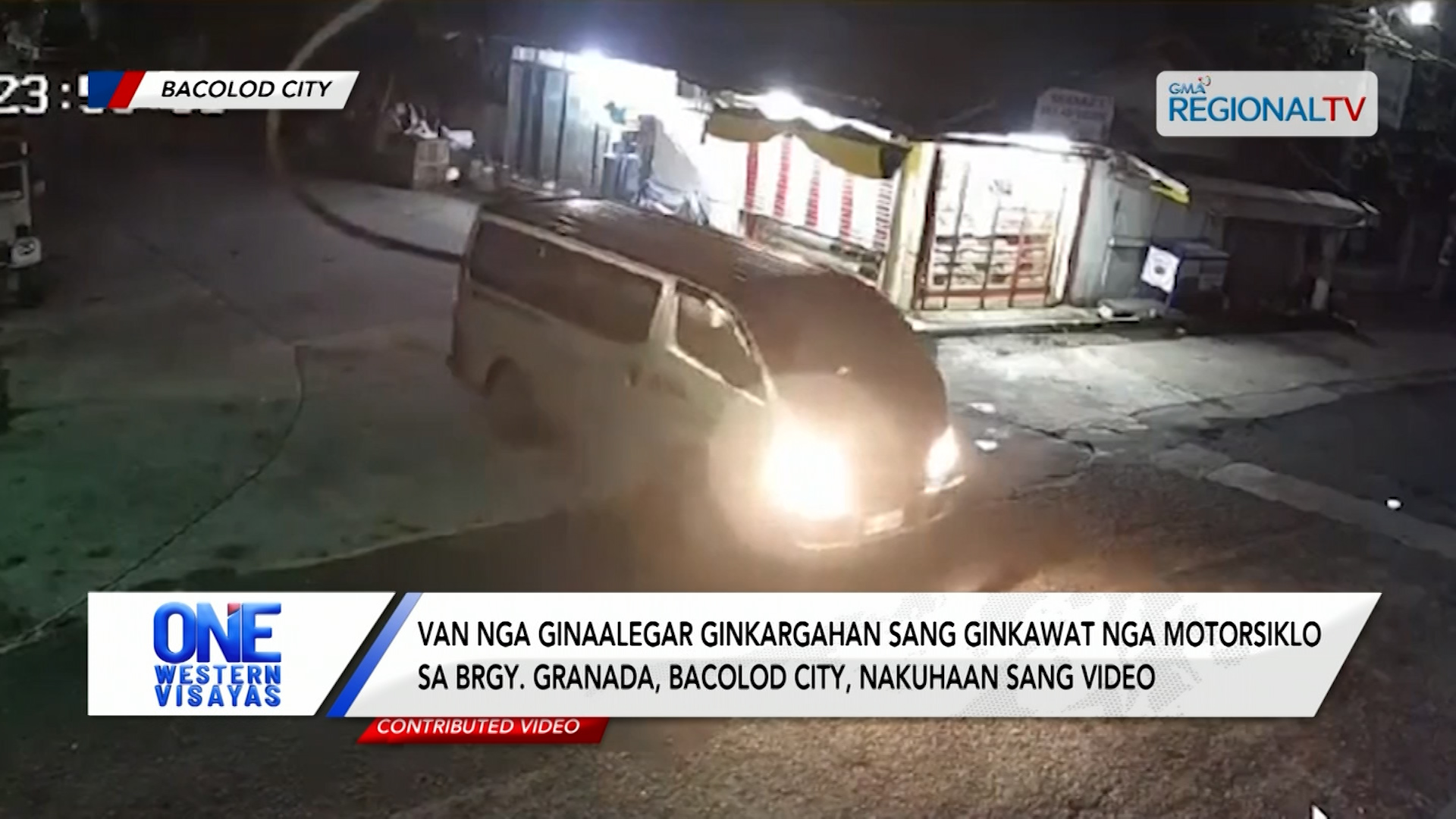 Van nga ginaalegar ginkargahan sang ginkawat nga motorsiklo sa Bacolod City | One Western Visayas