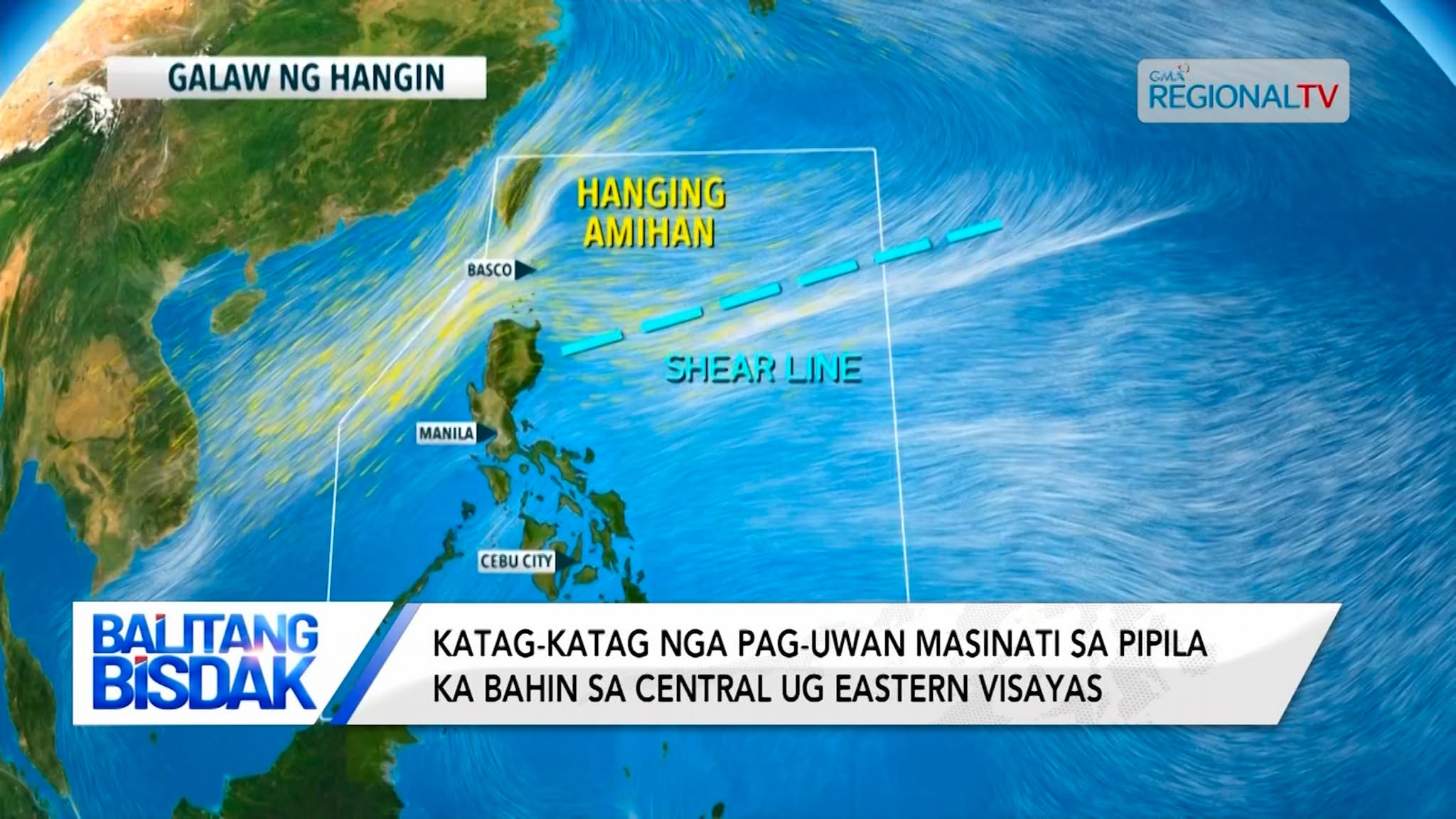 Pipila ka bahin sa Central ug Eastern Visayas, posibleng uwanon