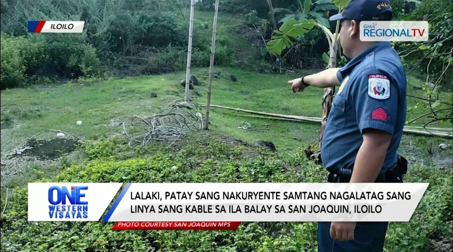 Lalaki, nakuryente samtang nagalatag sang linya sang kable sa ila balay | One Western Visayas