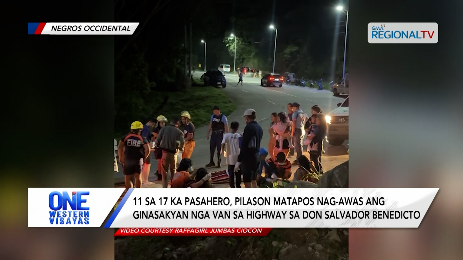 11 ka pasahero, pilason matapos nag-awas ang van sa highway sa DSB ...