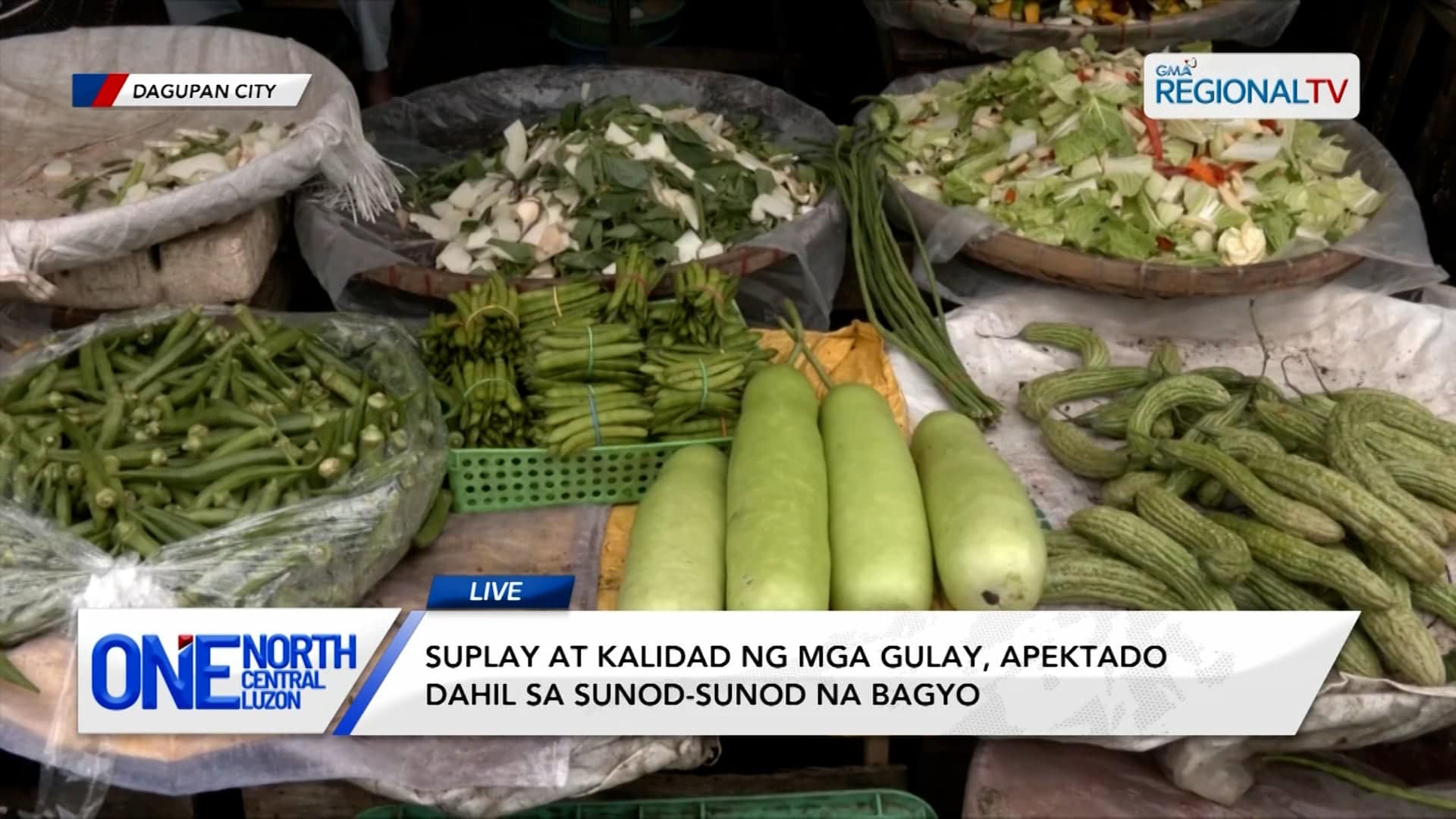Suplay at kalidad ng mga gulay, apektado dahil sa sunod-sunod na bagyo