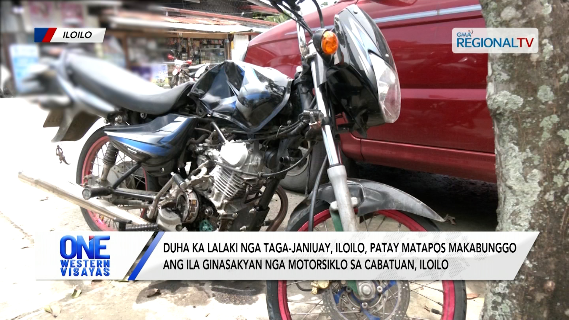 Duha ka lalaki sakay sa motorsiklo, nakabunggo sa poste sa Cabatuan ...