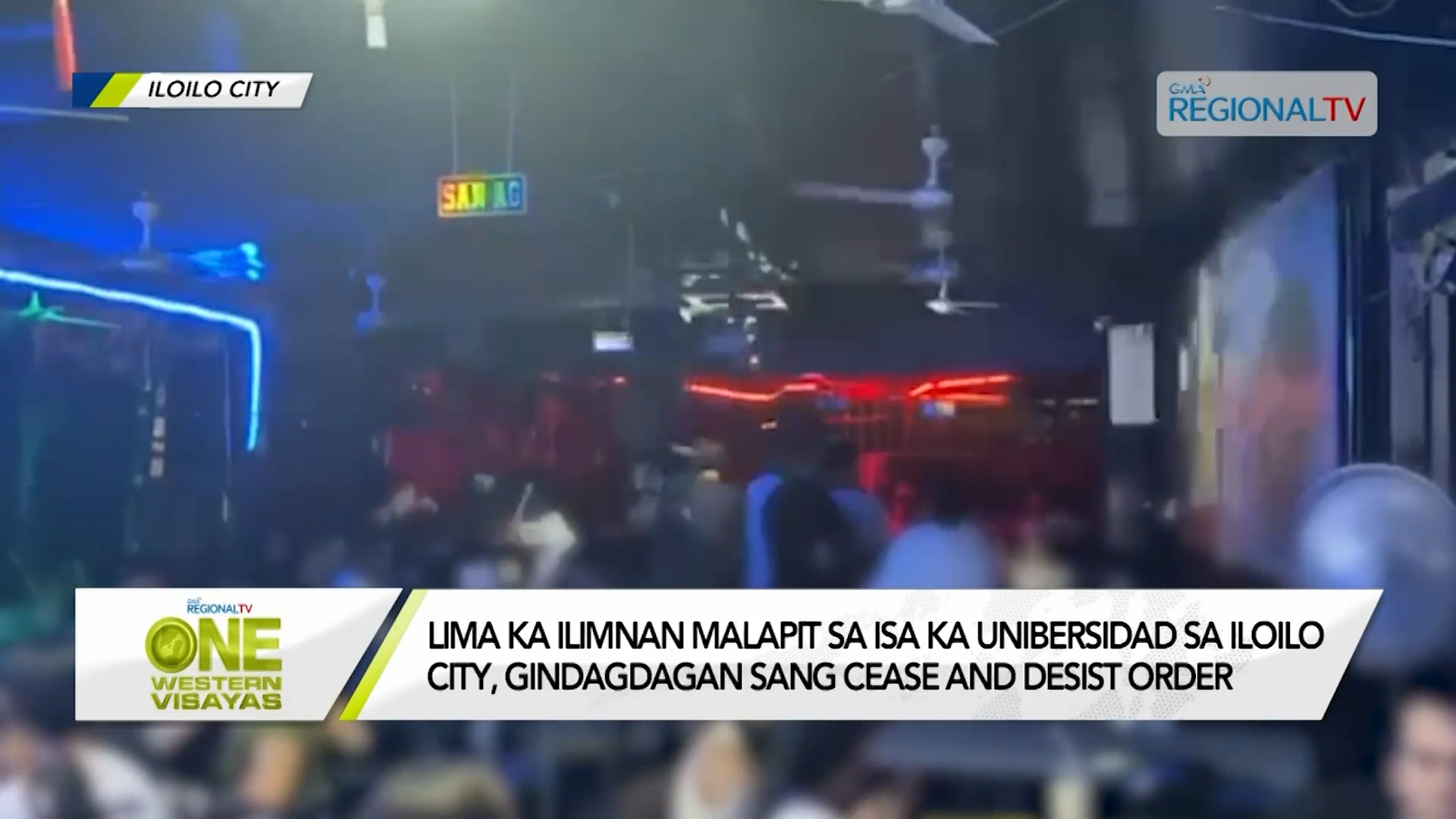 Mga ilimnan malapit sa unibersidad, gindagdagan sang cease and desist order