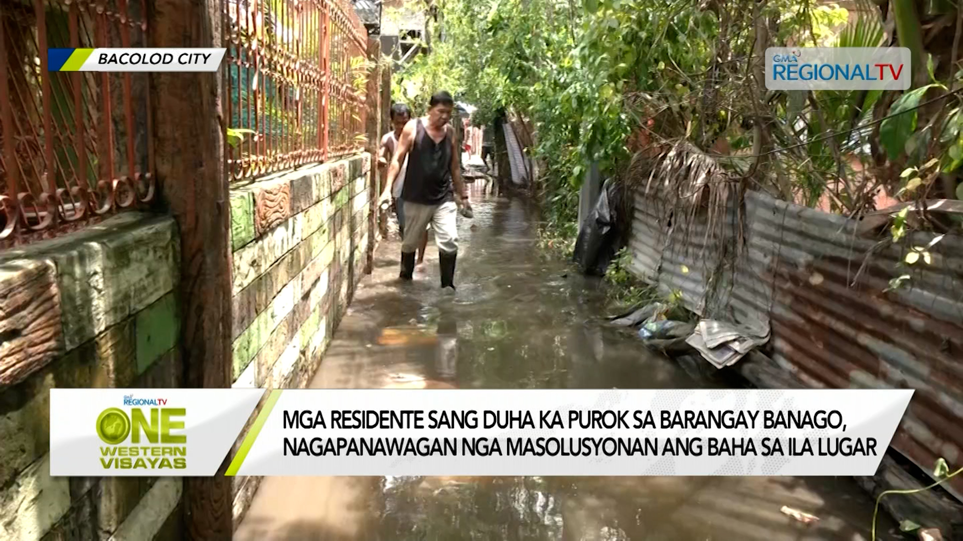 Mga Residente sa Brgy.Banago, Nagapanawagan nga Masolusyonan ang Baha
