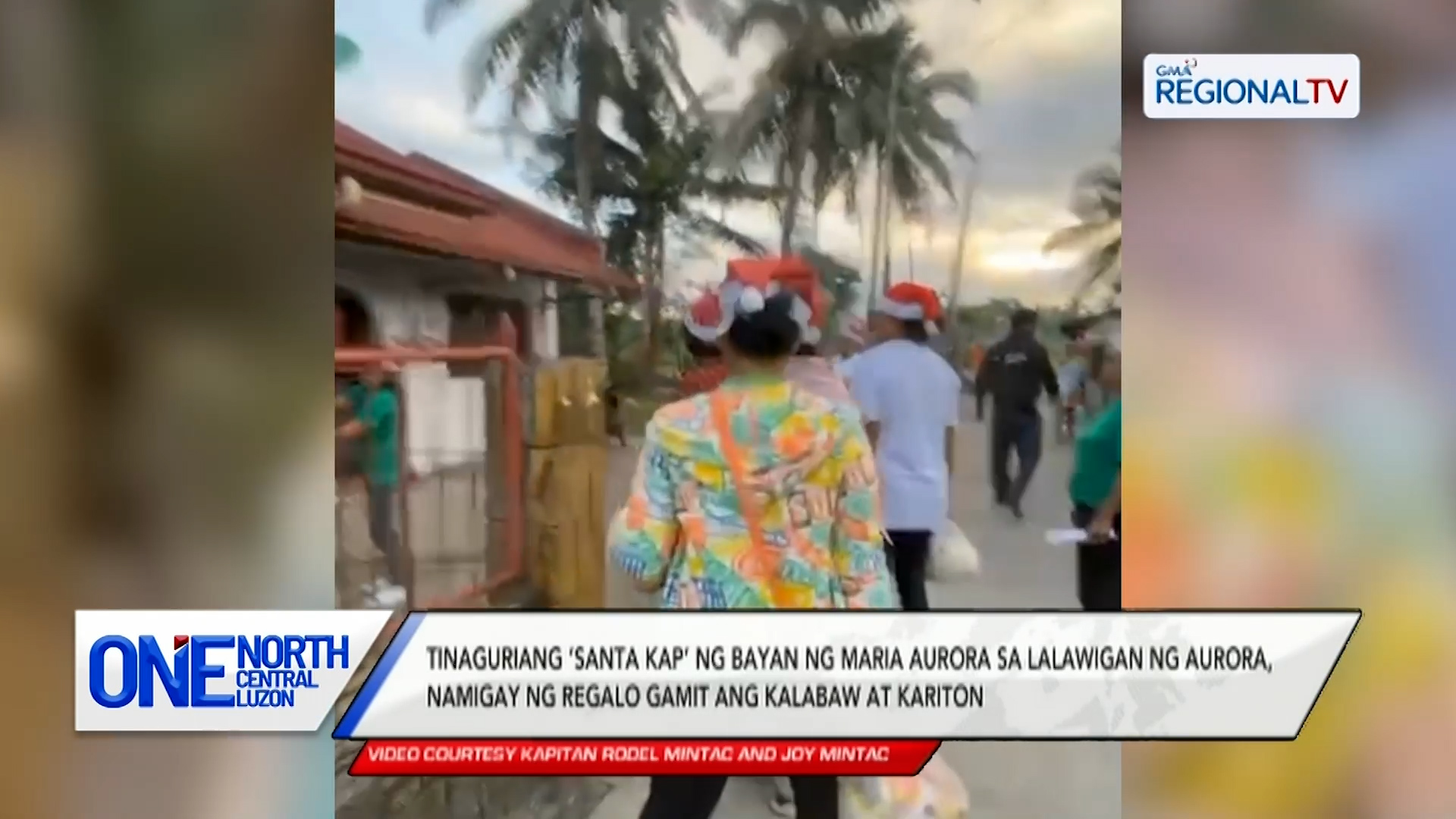 Tinaguriang ‘Santa Kap’ sa Maria Aurora, Aurora, namigay ng regalo