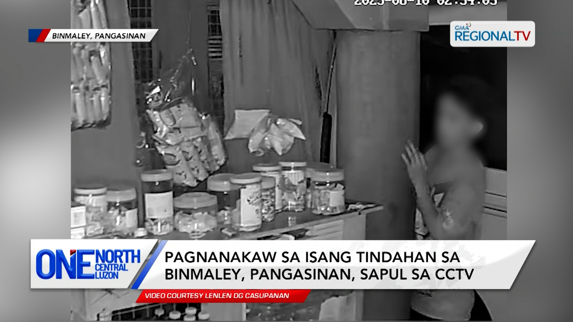 Pagnanakaw sa isang tindahan sa Binmaley, Pangasinan, sapul sa CCTV