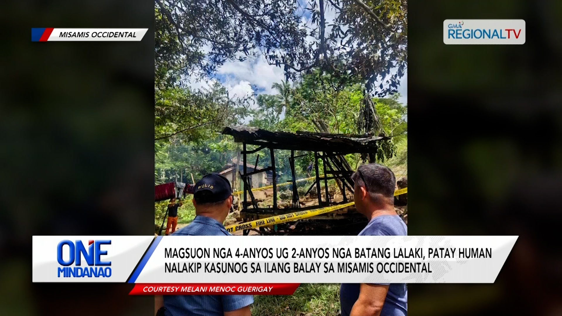 4-anyos ug 2-anyos nga batang lalaki, patay human nalakip kasunog sa ilang balay