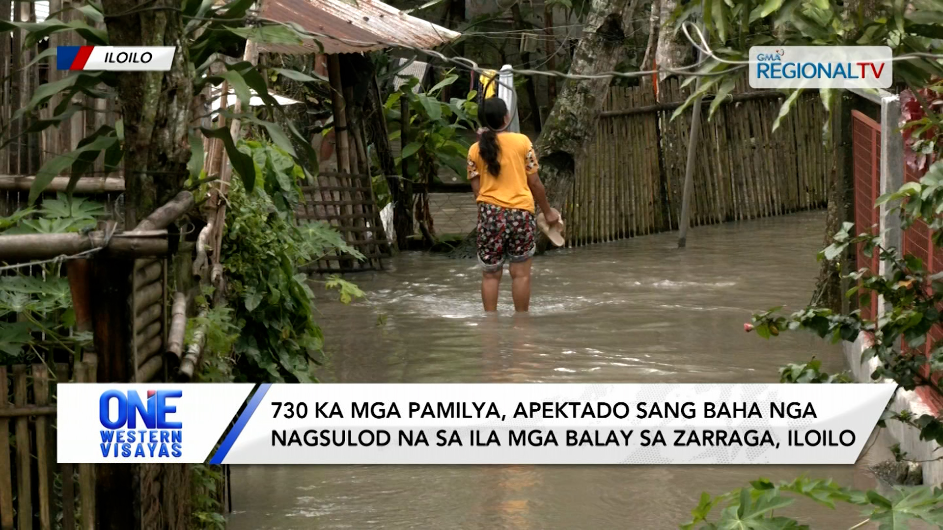 730 pamilya, apektado sang baha nga nagsulod sa mga balay sa Zarraga, Iloilo | One Western Visayas