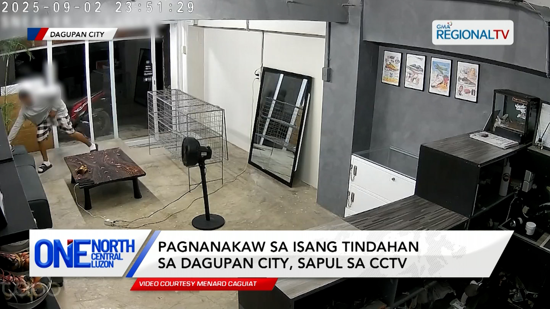 Pagnanakaw sa isang tindahan sa Dagupan City, sapul sa CCTV | One North ...