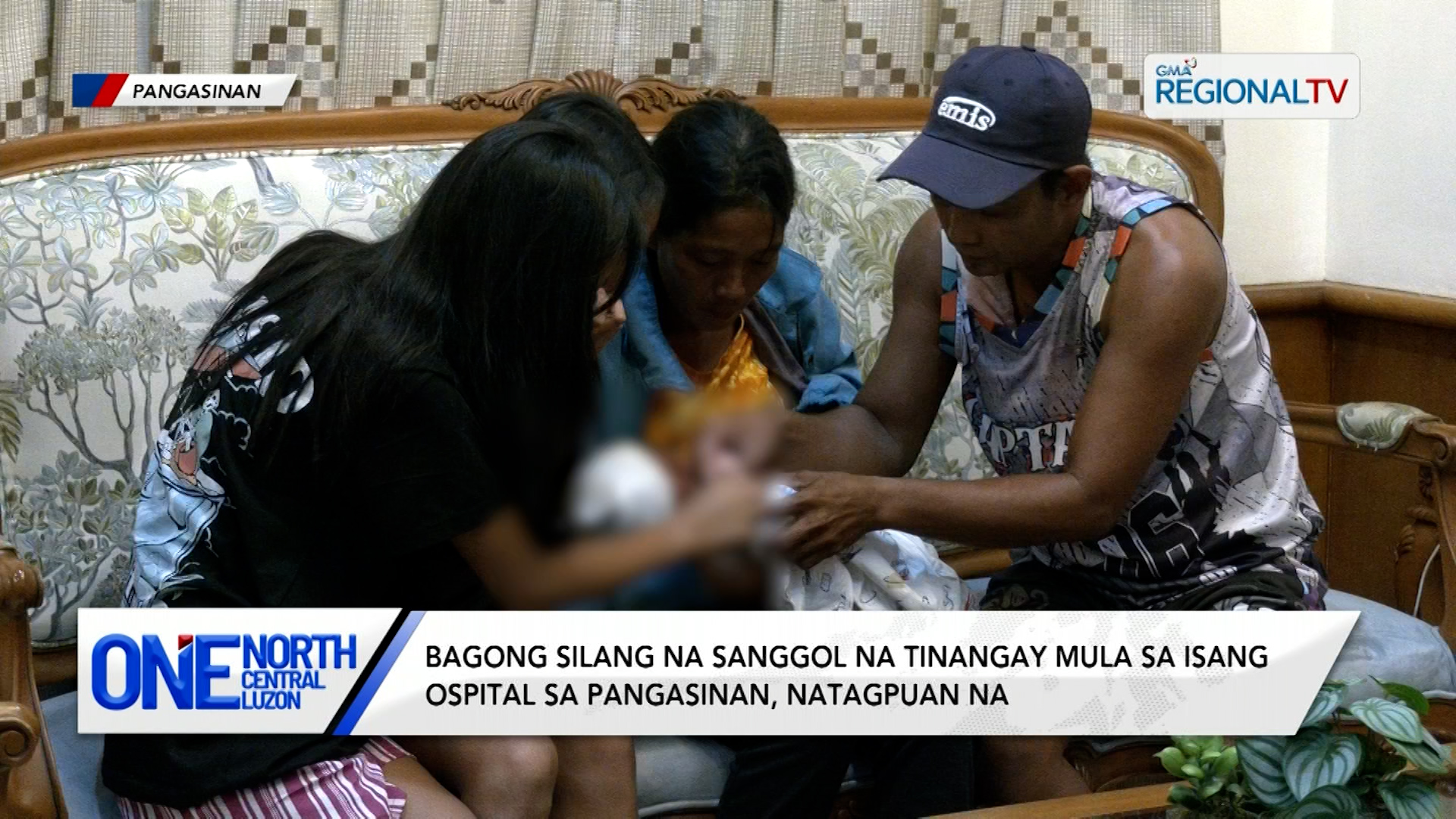 Bagong silang na sanggol na tinangay mula sa isang ospital, natagpuan na | One North Central Luzon