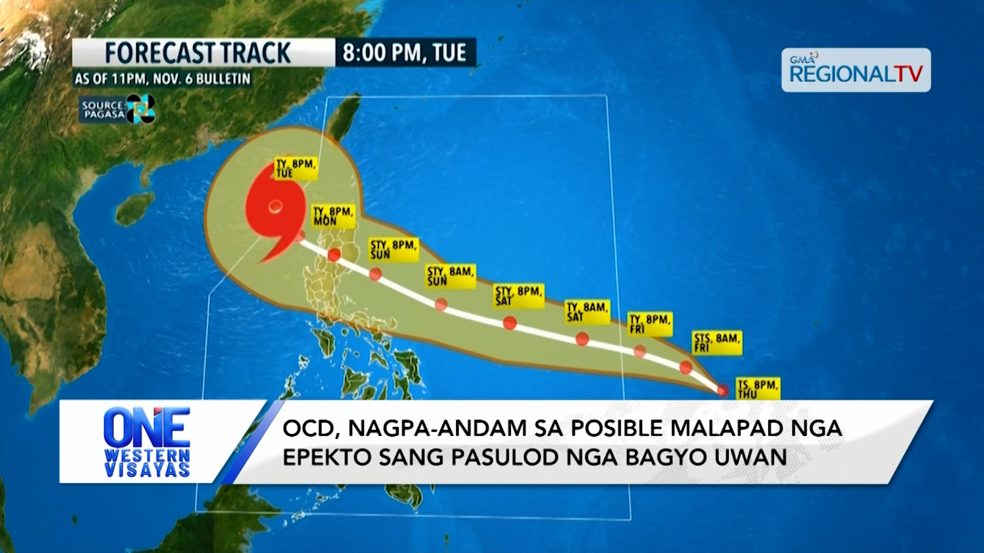 OCD, nagpa-andam sa posible malapad nga epekto sang pasulod nga bagyo ...